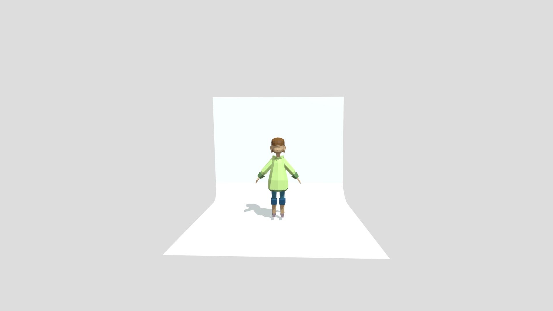 Low Poly Girl Character Model - Download Free 3D model by _3mi11y ...
