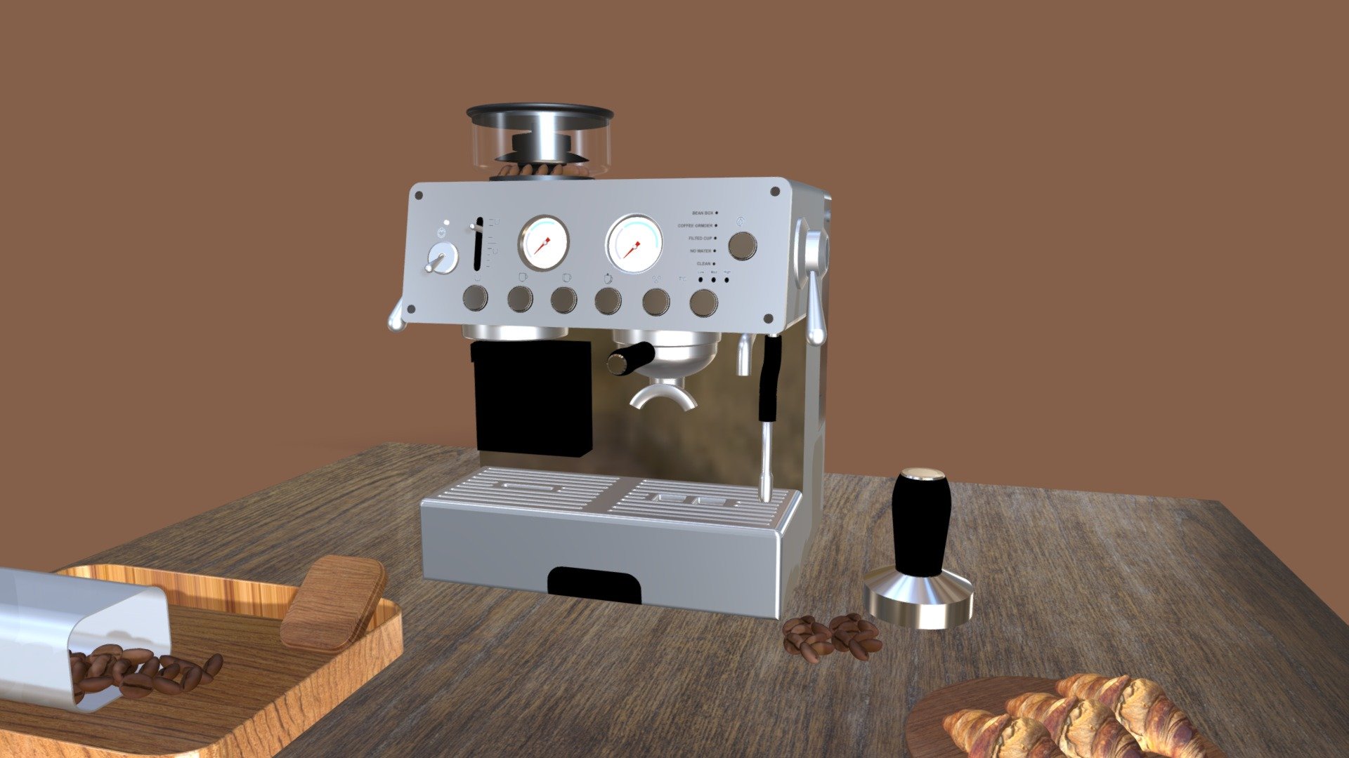 Automatic coffee machine - 3D model by 3DArtvividMotion Artist (@Pravin ...