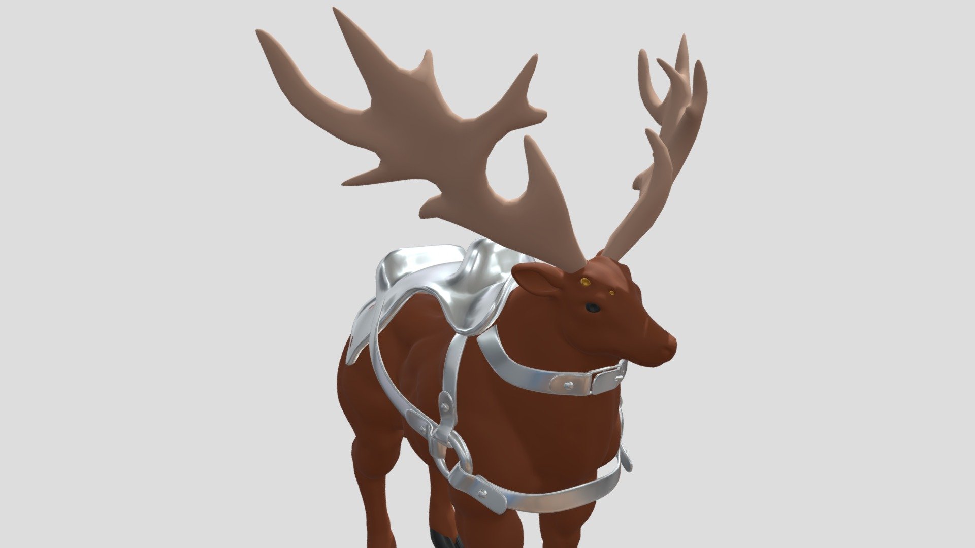 Reindeer - Download Free 3D model by CGI ANIMATOR (@nikhiljalod ...