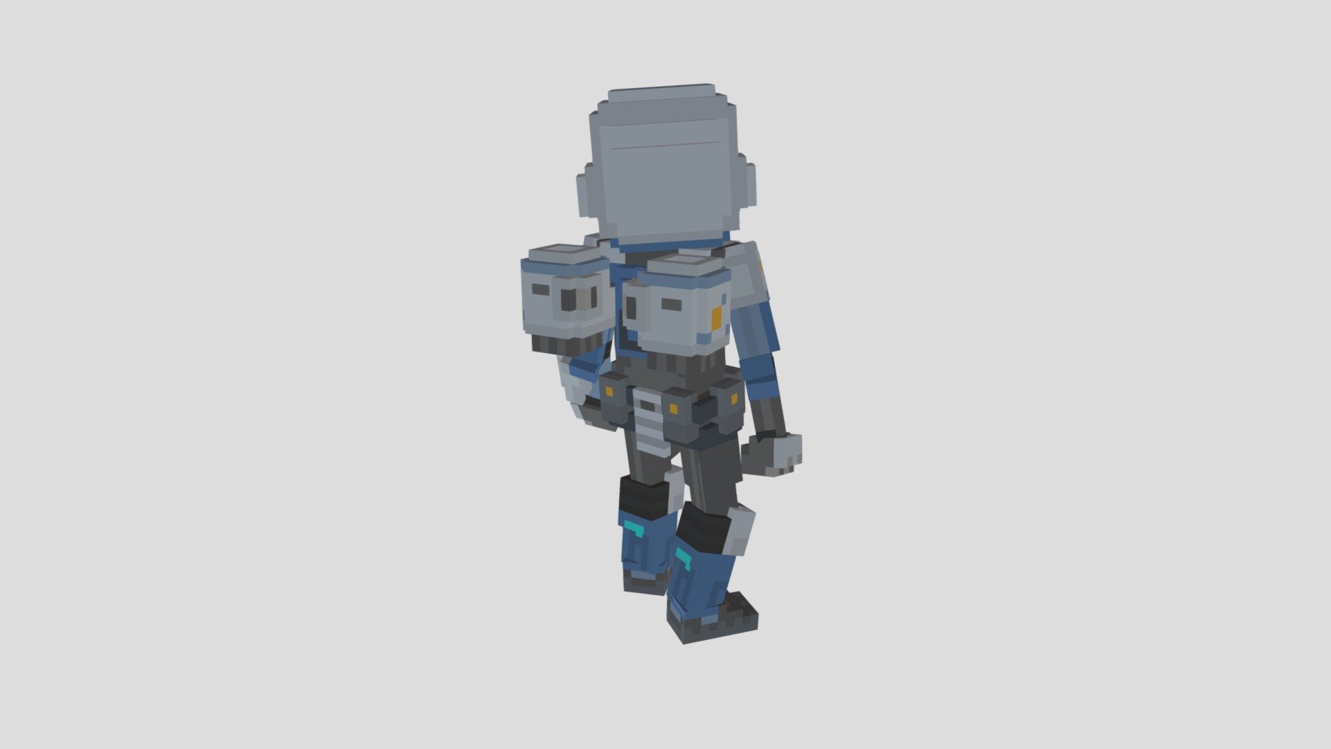 Skeleton Space Police - 3D model by onlygxns [faab4e8] - Sketchfab