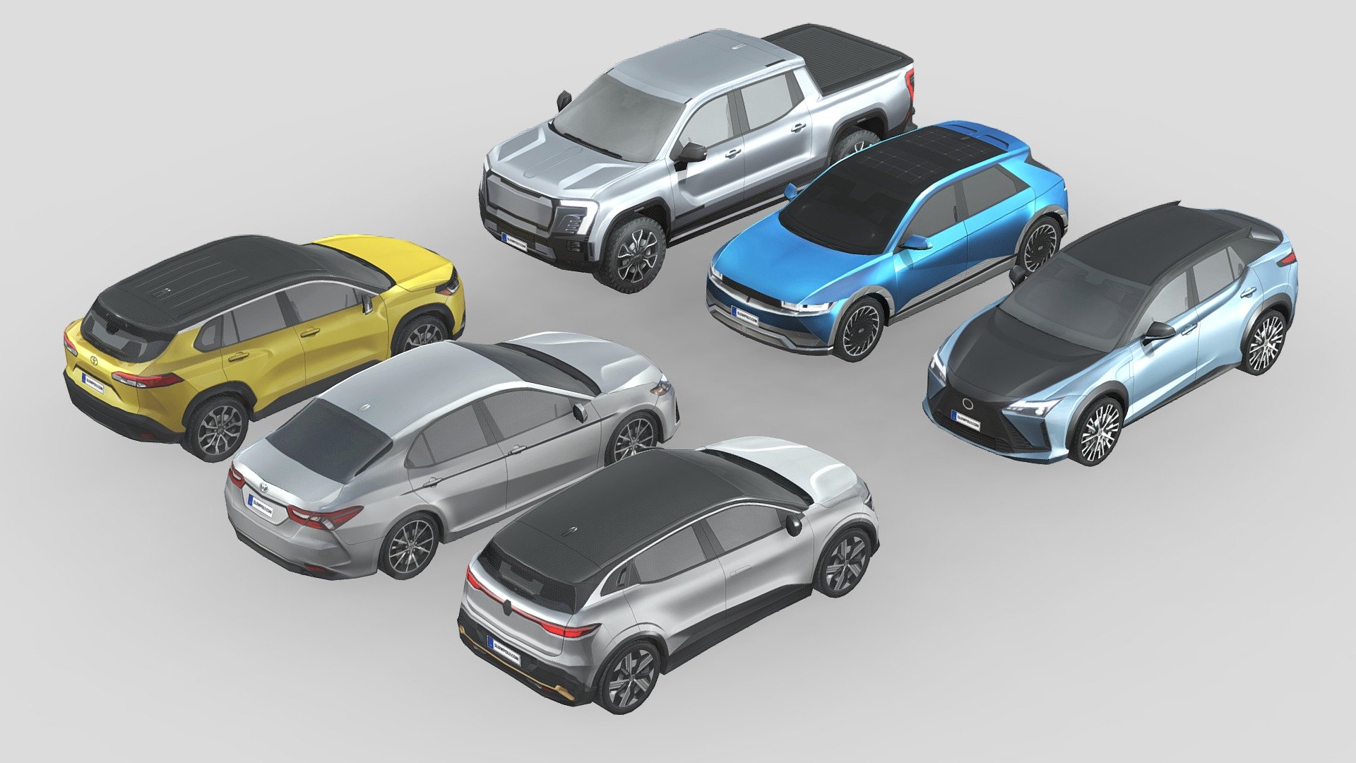 Low-Poly Car Pack 008 - Green Machine - Buy Royalty Free 3D model by ...