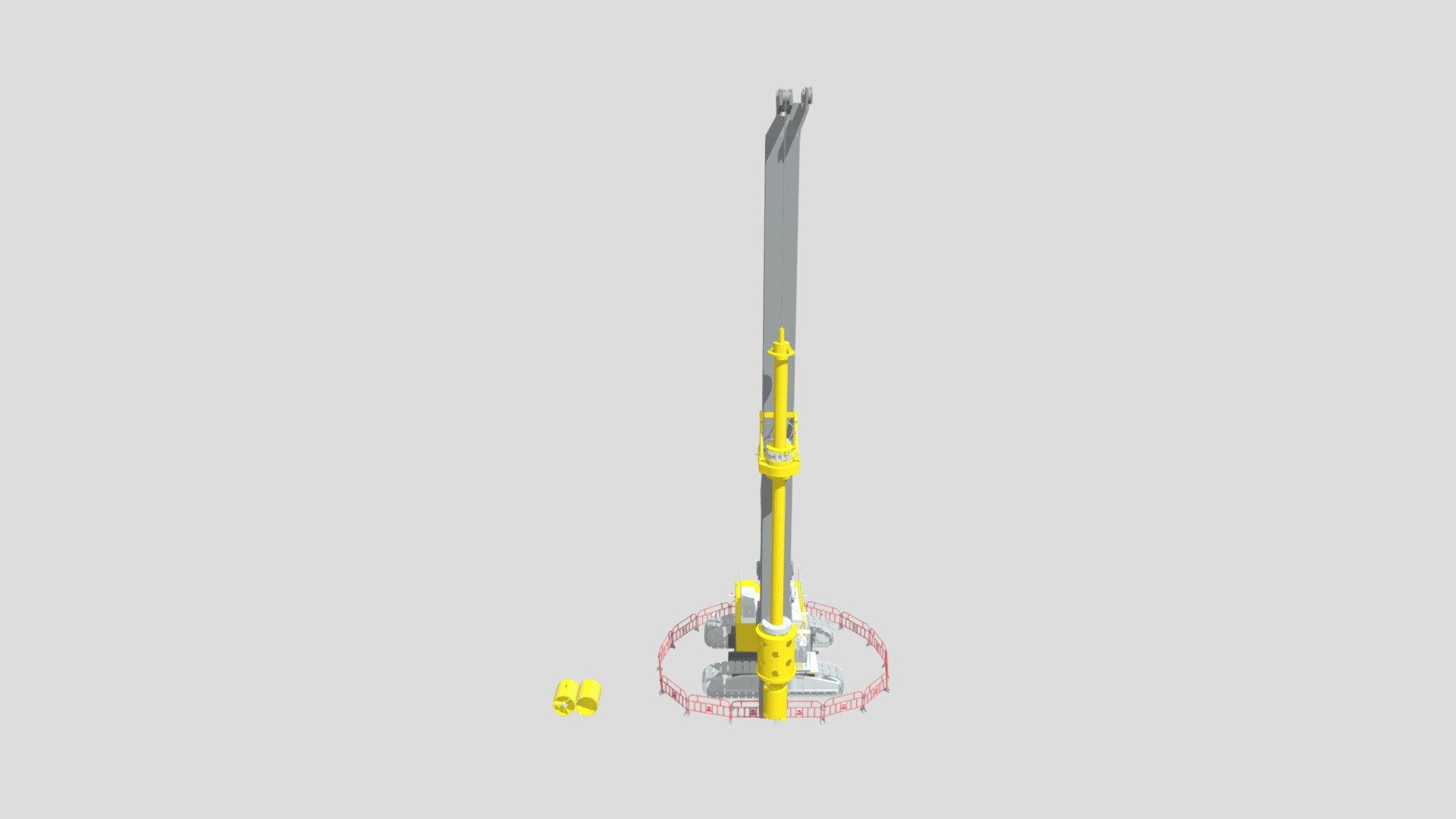 Auger - Rotate Drilling Rig - 3D model by GPL123 [faac327] - Sketchfab
