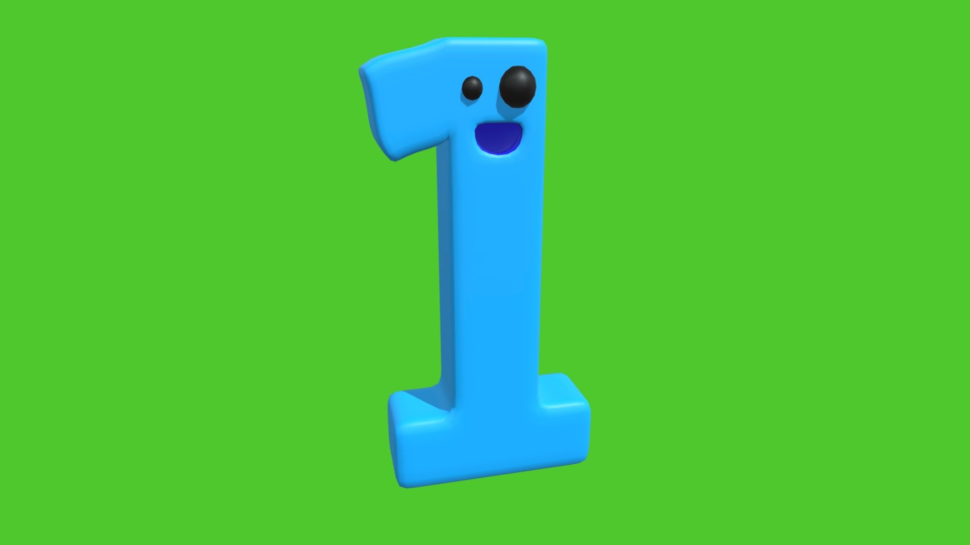 number_one_character - Download Free 3D model by tech.service.allwe ...