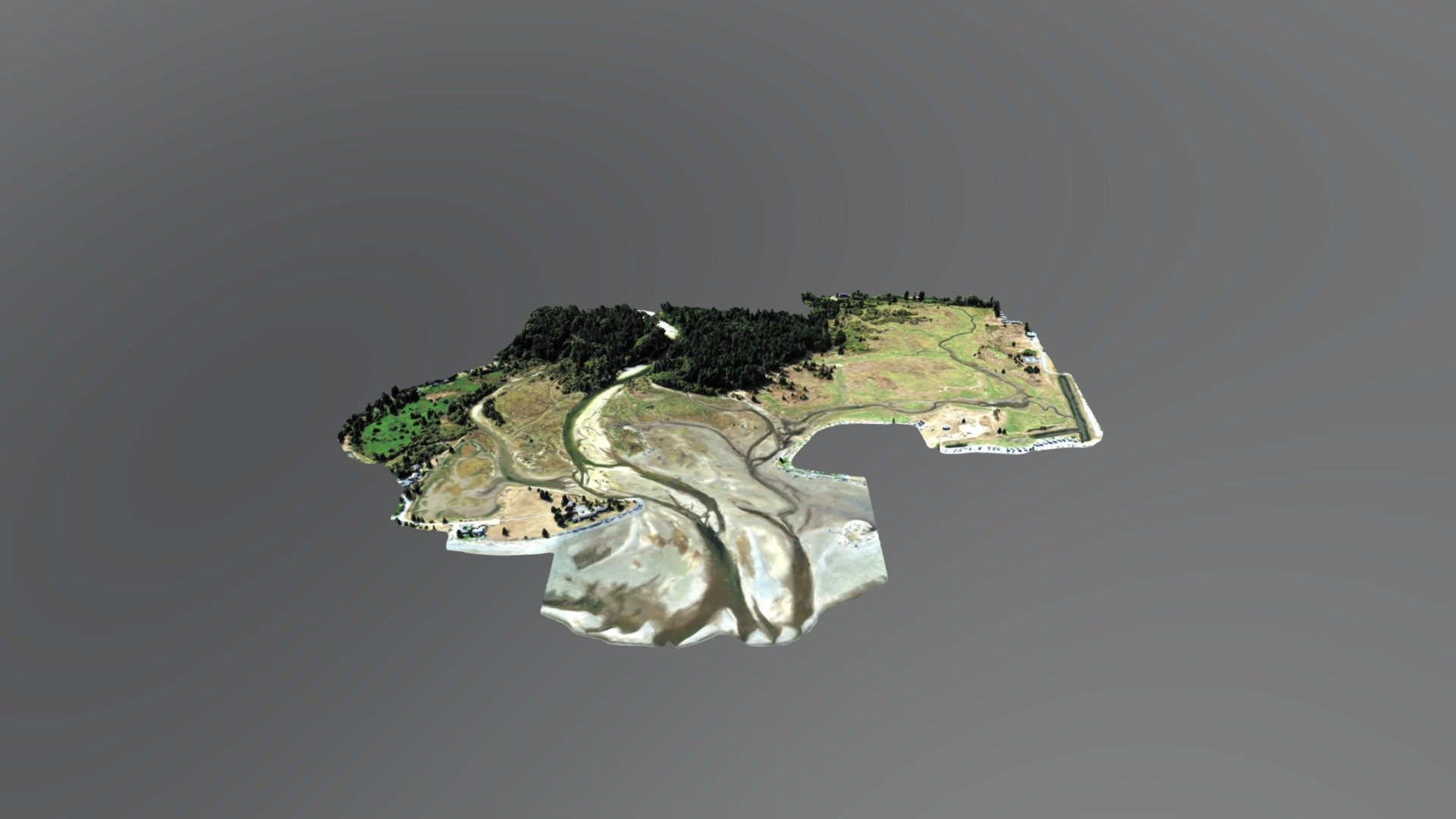 Englishman River Estuary 3D Model - 3D model by Nathan Vadeboncoeur ...