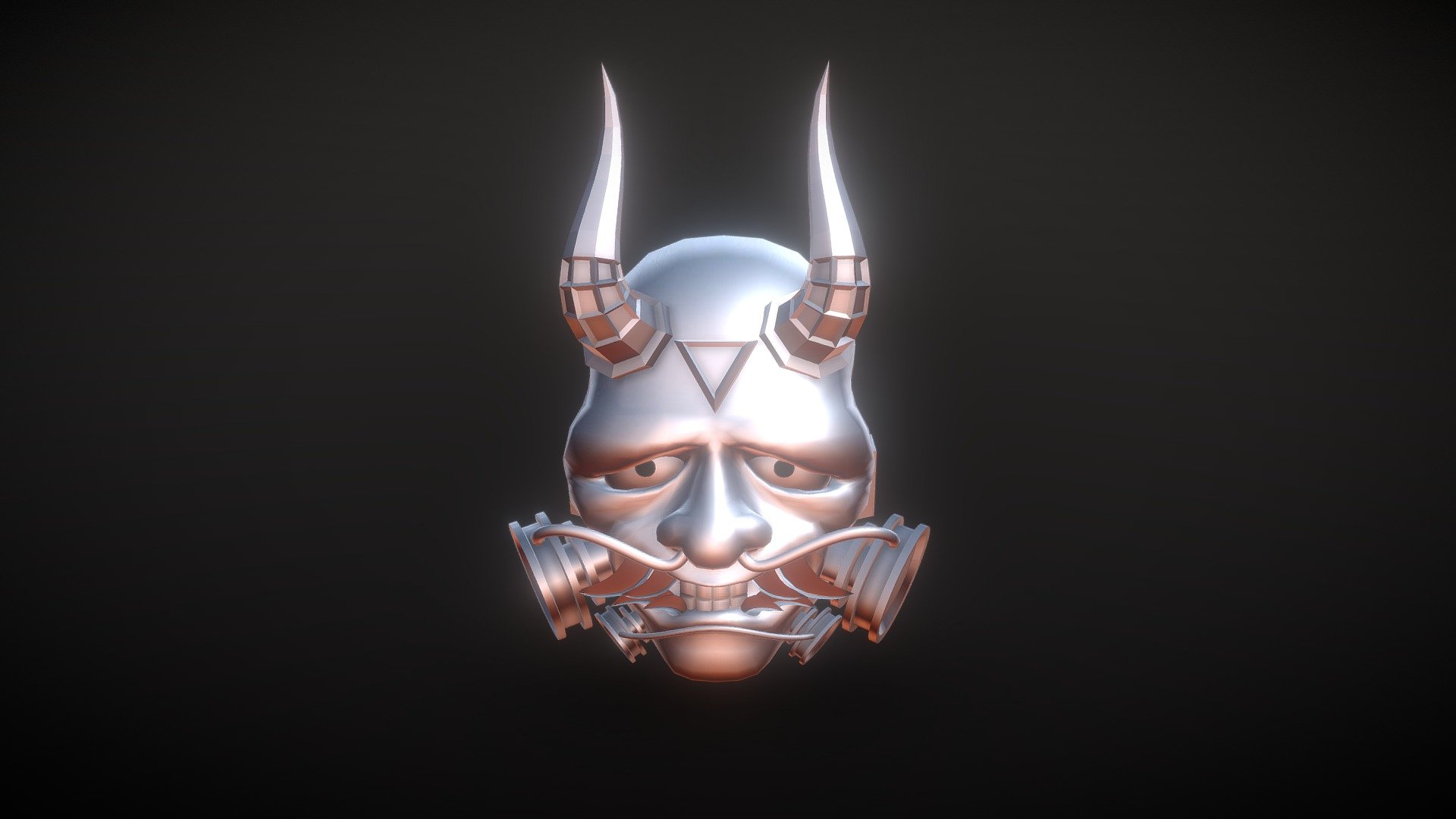 A| Oni Gas Mask - 3D model by ayakashi88099 [fab2c8f] - Sketchfab