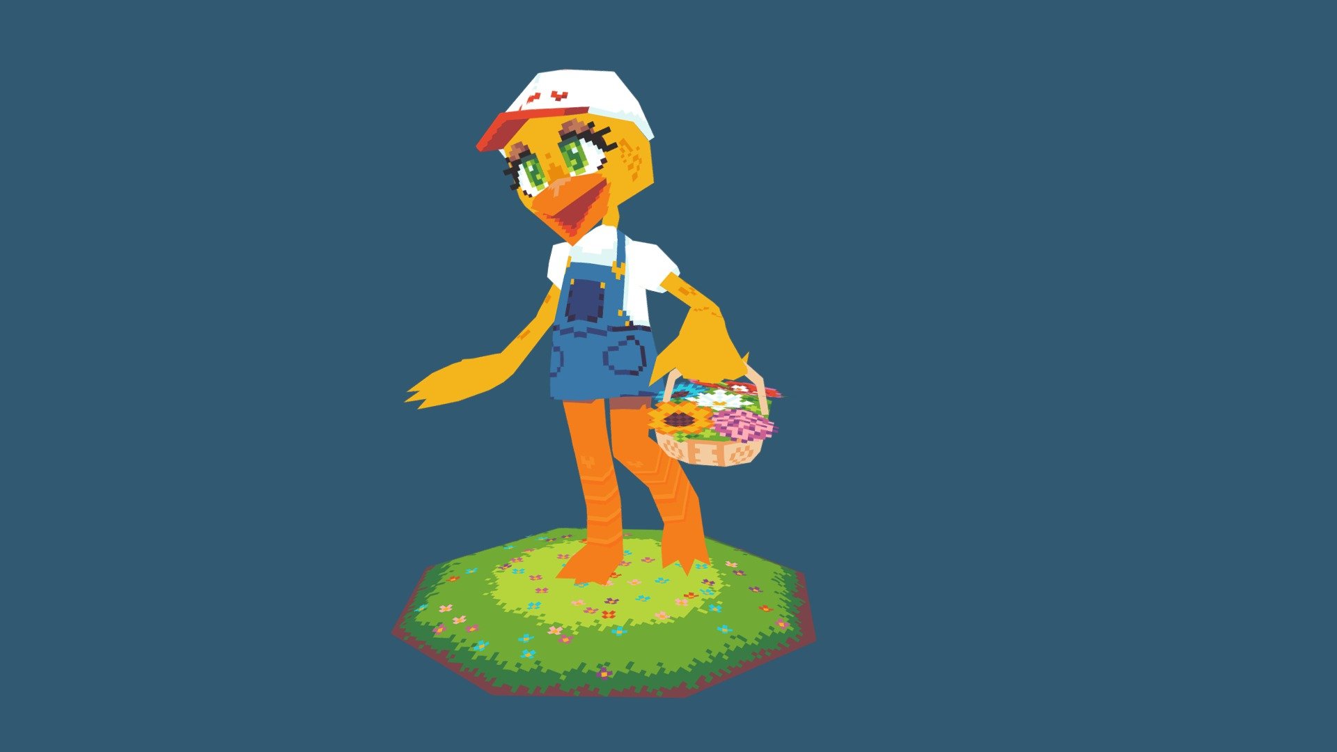feelin springy / low poly birdie - 3D model by Puppy (@pupcific ...