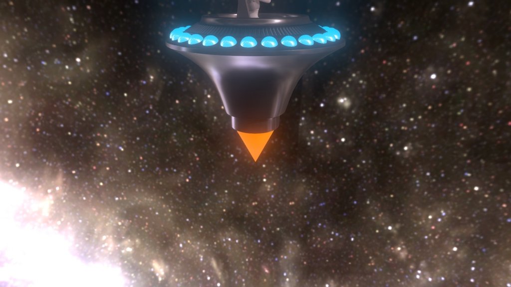 Alien Saucer - 3D model by StripyCascade [fab3b55] - Sketchfab