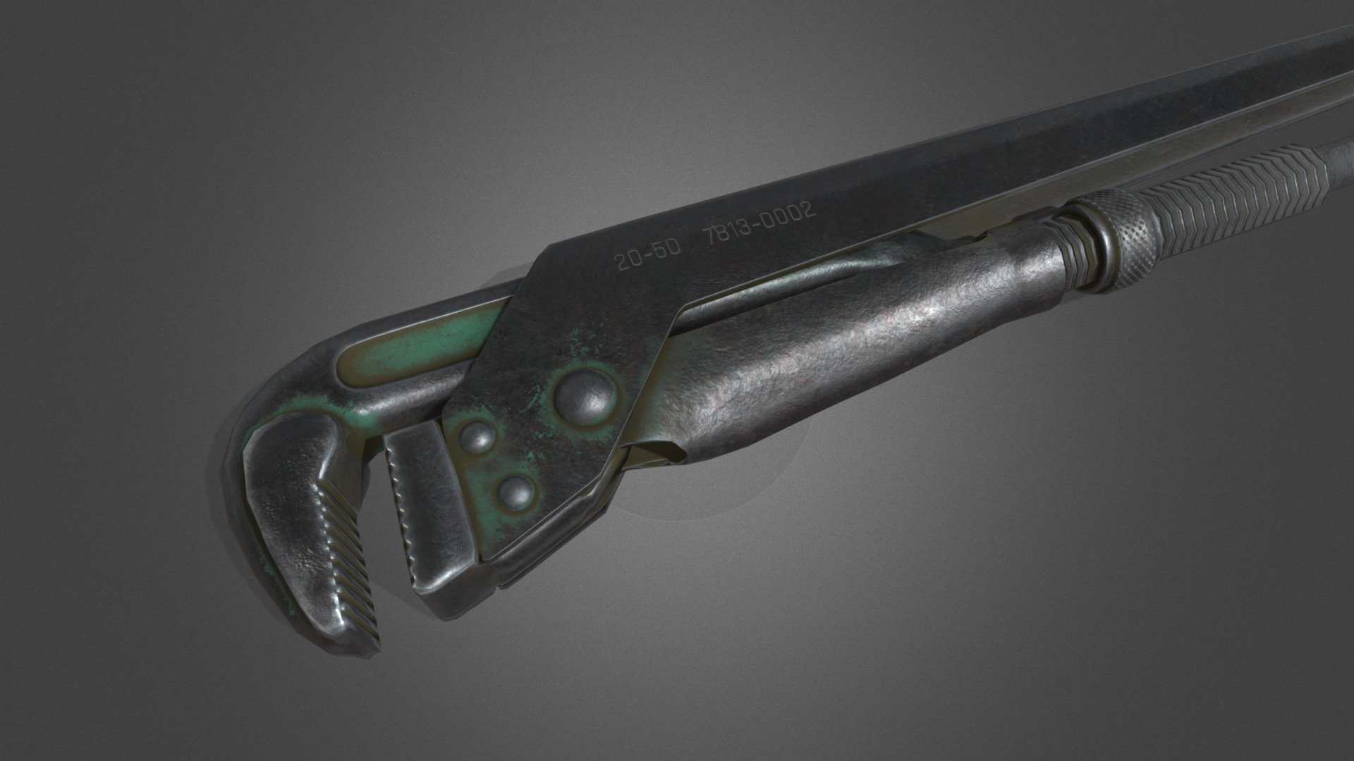 Pipe Wrench Lowpoly - 3D model by Akeyon [fab5577] - Sketchfab