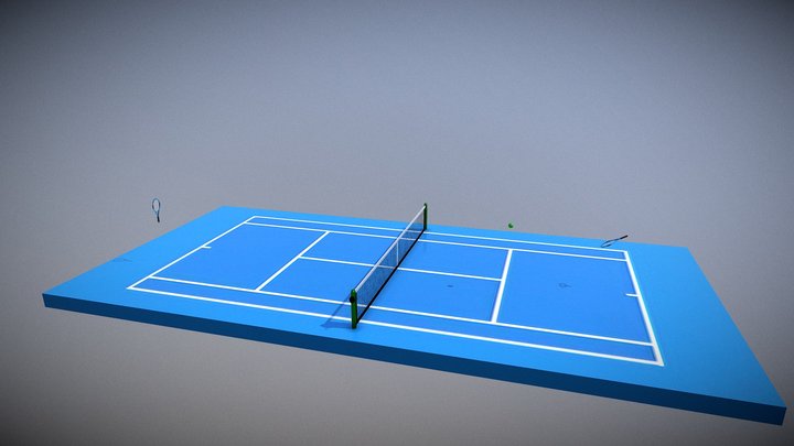Tenniscourt 3D models - Sketchfab