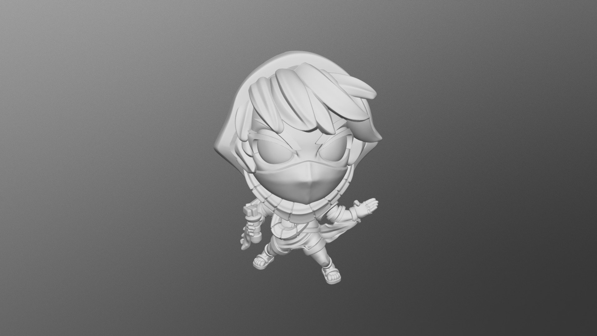 Super Chibi - Shin - 3D model by Midknightheroes [fab6230] - Sketchfab