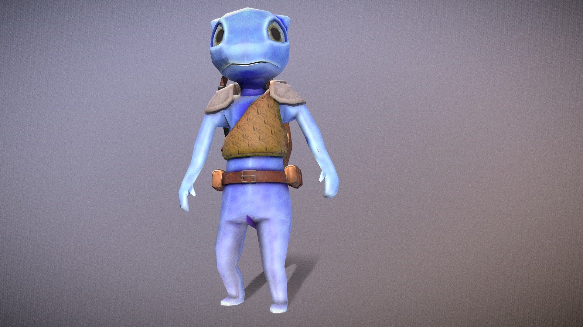 lizard traveler (rigged,low poly) - Buy Royalty Free 3D model by Daniel ...