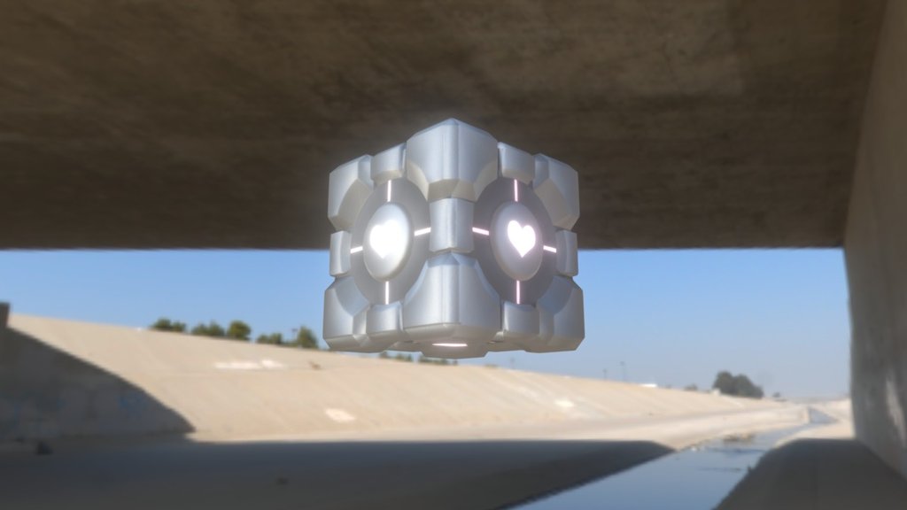 Companion cube - 3D model by Oscar ML (@oscarml) [fab964e] - Sketchfab