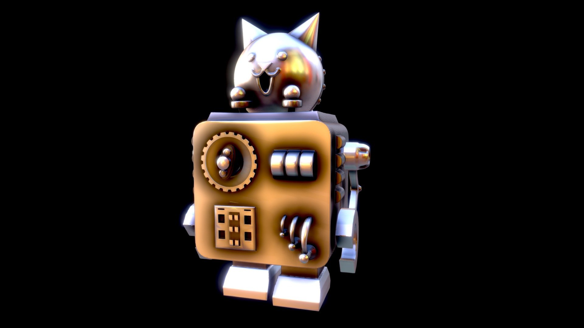 Robo Cat Sketch - 3D model by Royal 3D (@e.laradiazmg) [fabc82c ...