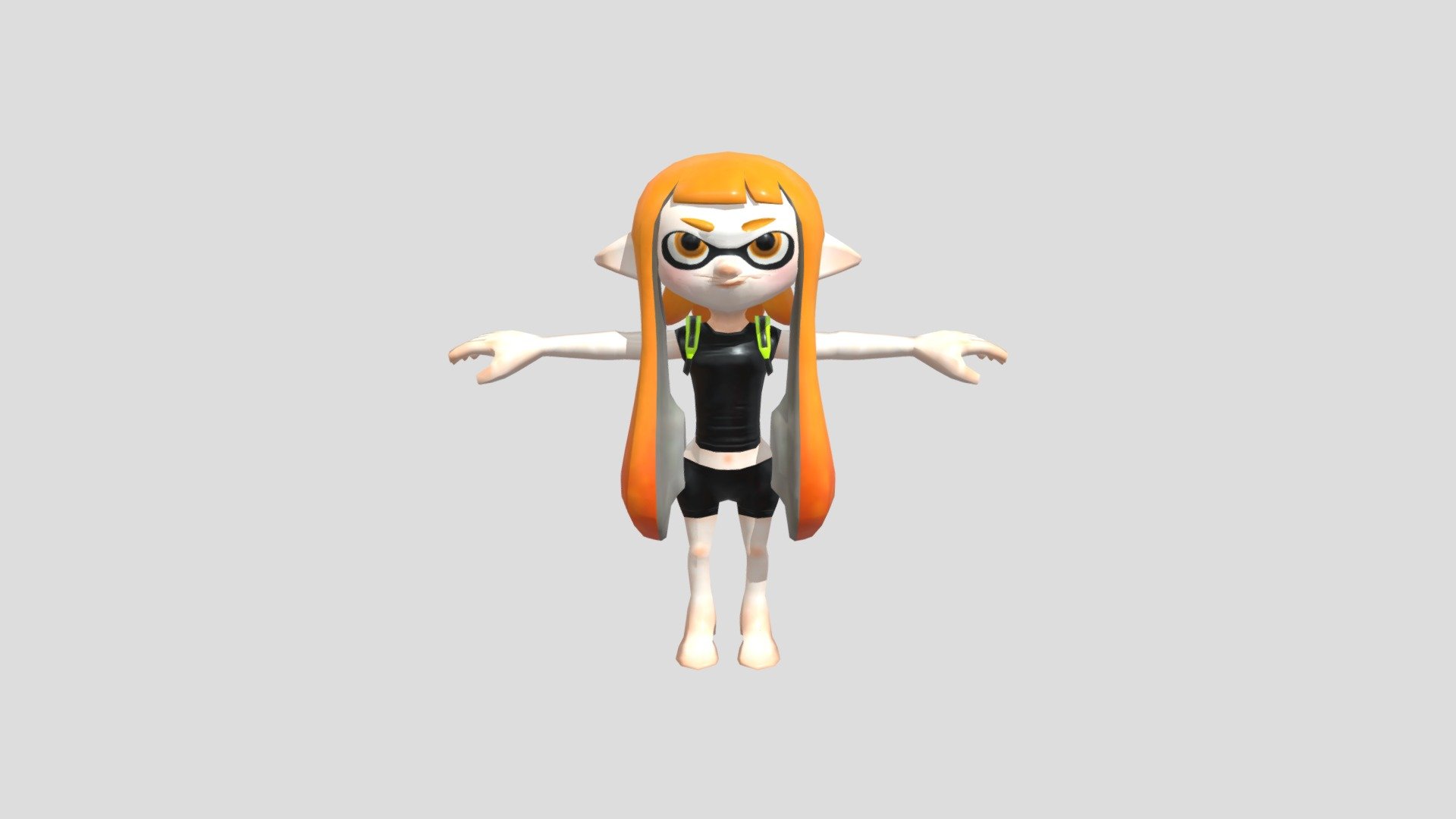 Splatoon - Inkling Girl||Orange version - Download Free 3D model by ...