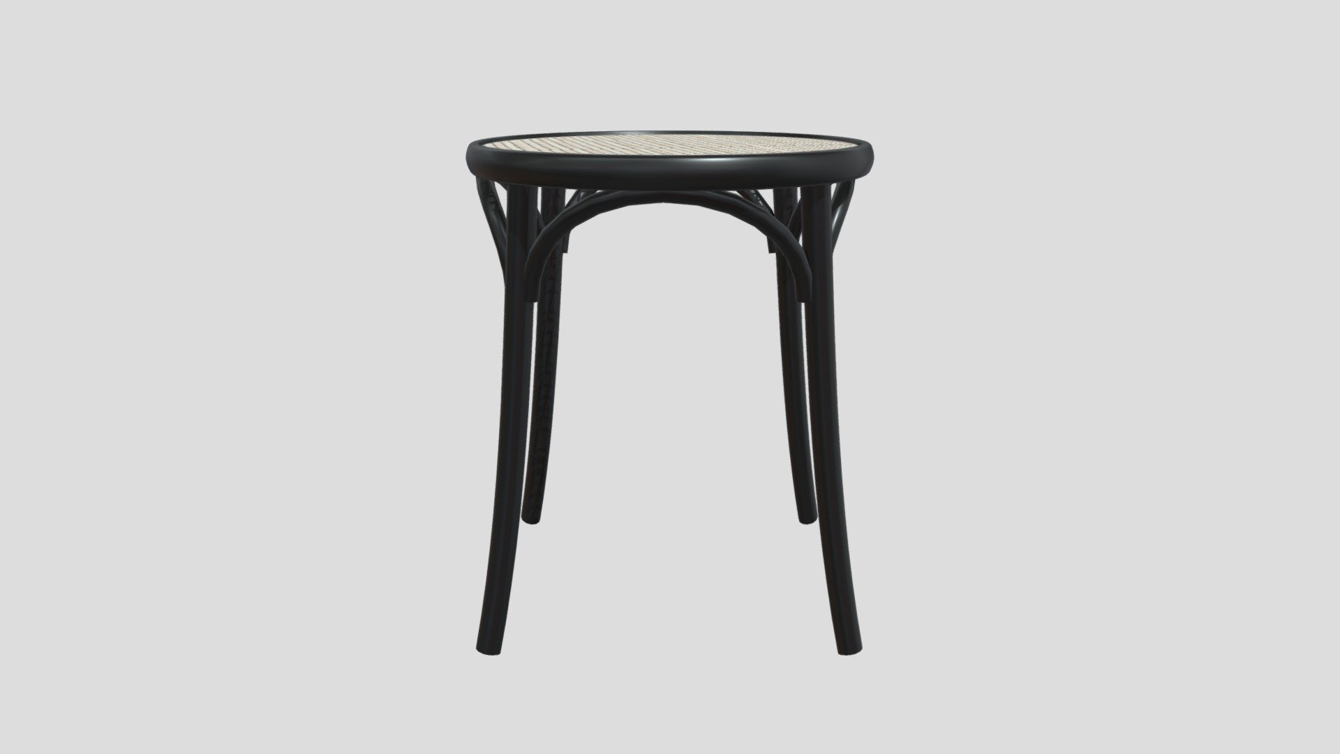 No 60 Stool Rattan, Black - Buy Royalty Free 3D model by ...