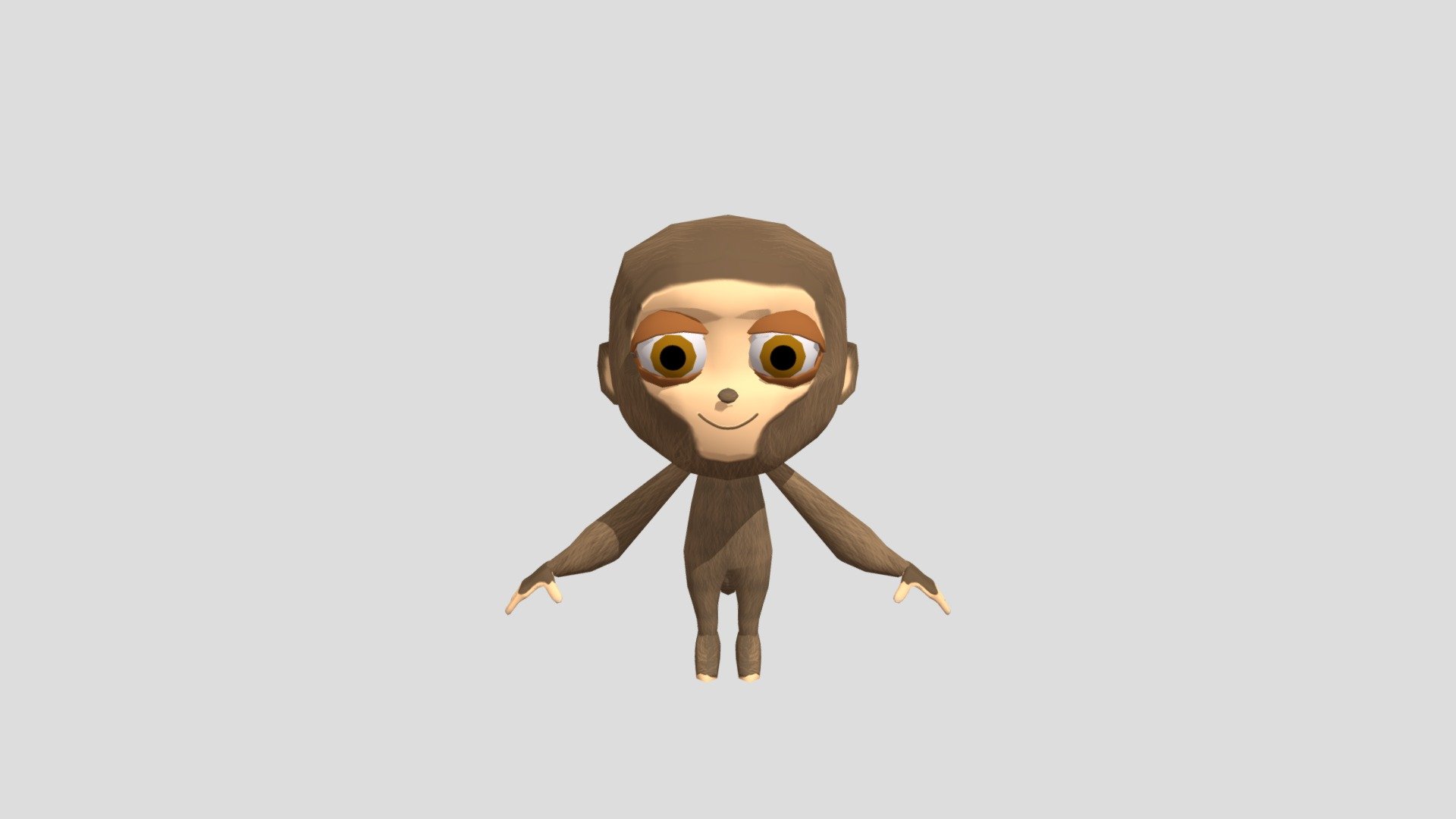 stylized monkey - 3D model by JustinLap [fabe877] - Sketchfab