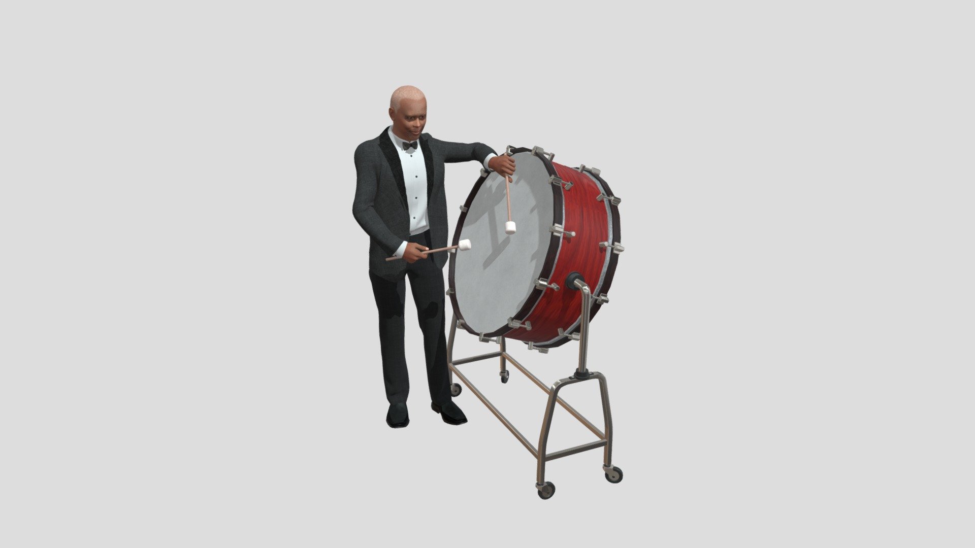 Bass Drum Male - 3D model by Alaa Said (@alaasaid) [fac3725] - Sketchfab
