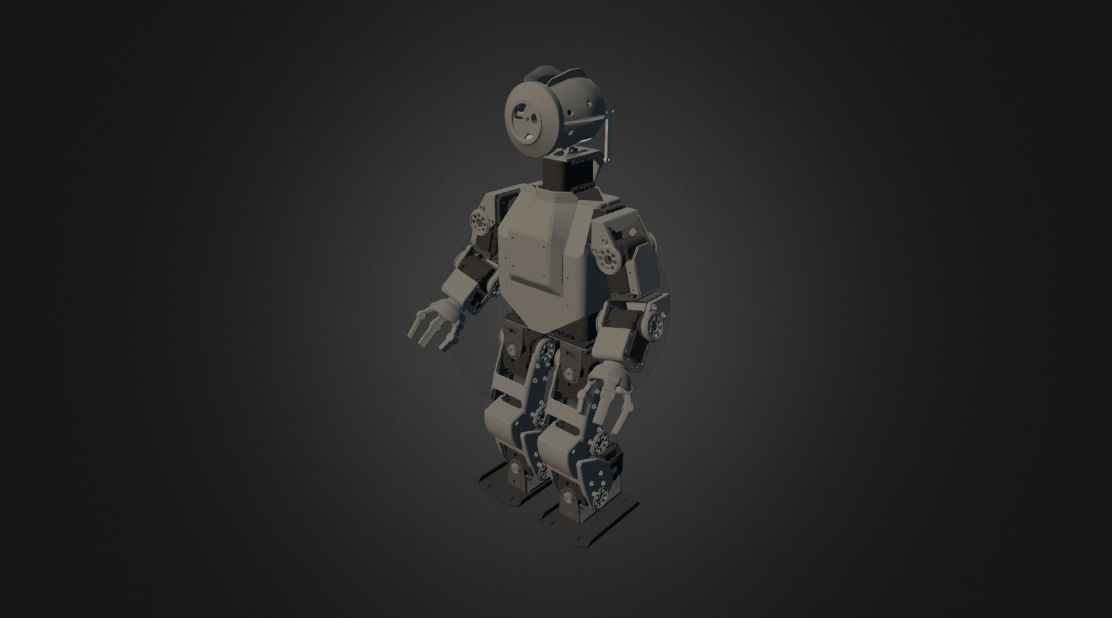 HR-OS1 Humanoid Robot Kit - Orion v1.0 - Download Free 3D model by ...