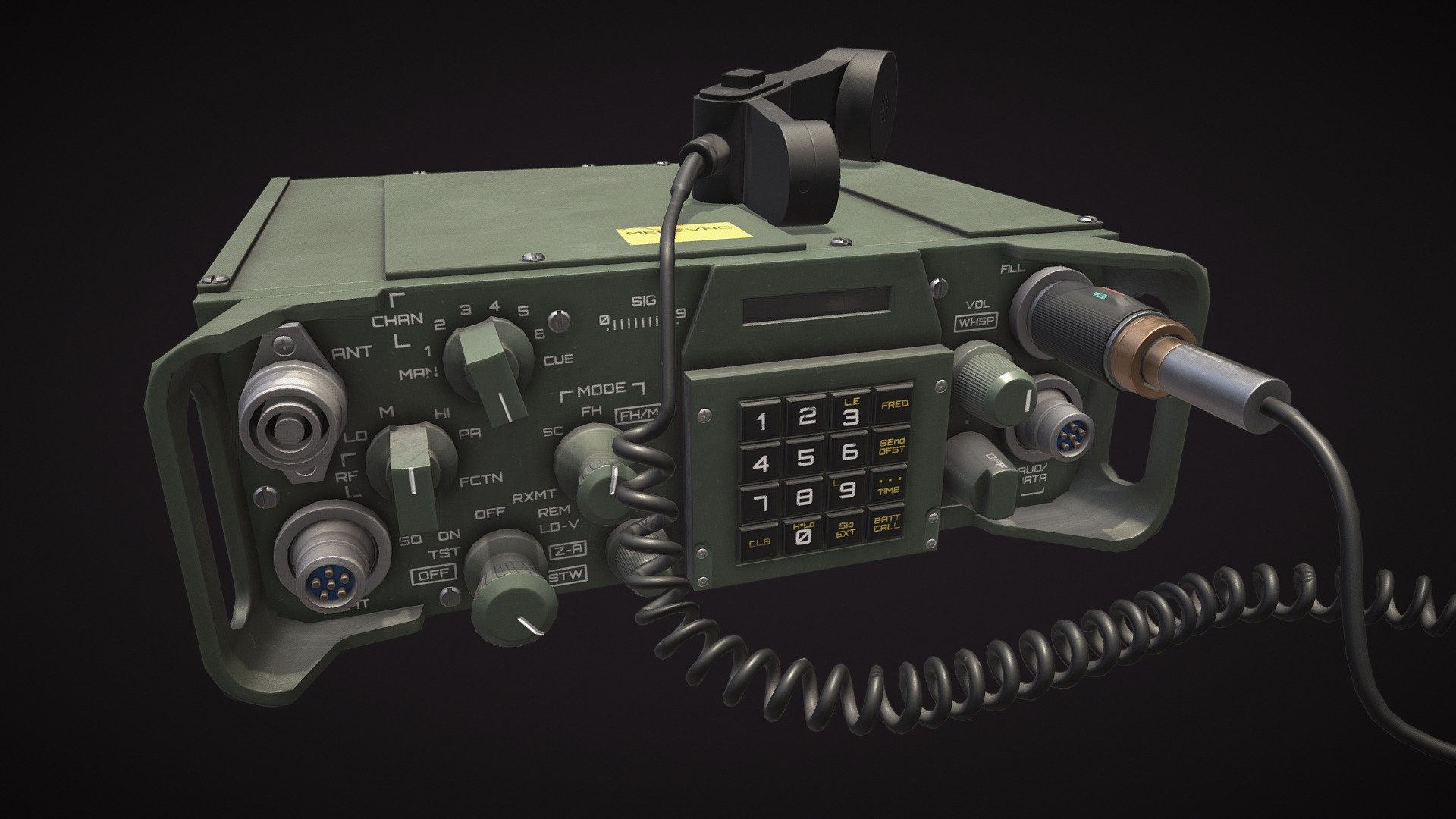Military Radio - 3D model by finndrjll [fac5528] - Sketchfab