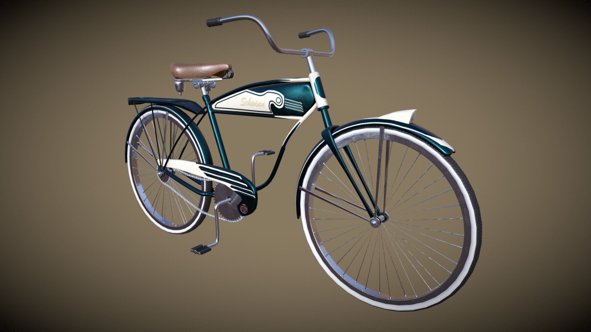 1950's Bike - 3D model by Alan_Ruffin (@AwoL_03) [fac782b] - Sketchfab