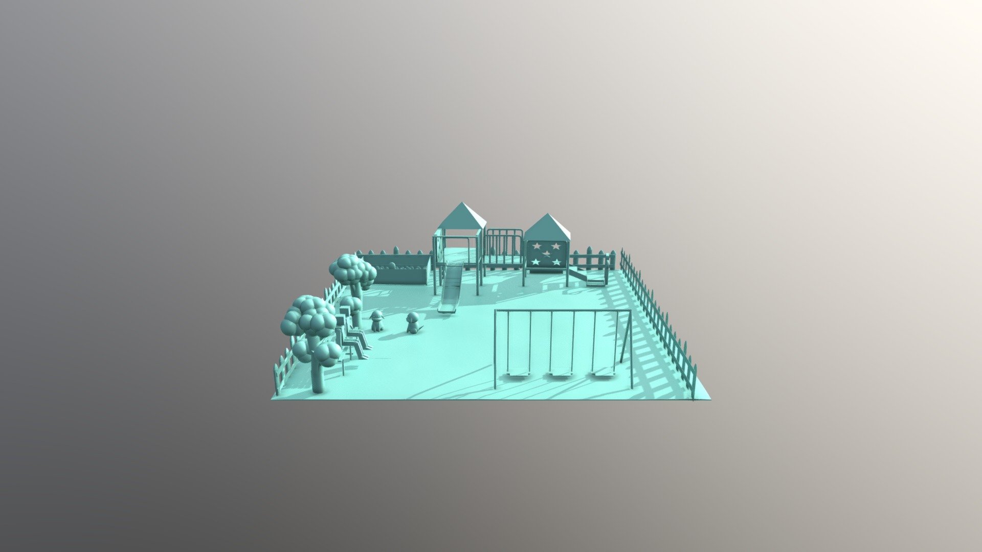 Our Colorful Park! - 3D model by o.martin (@olive.martin) [fac9922 ...
