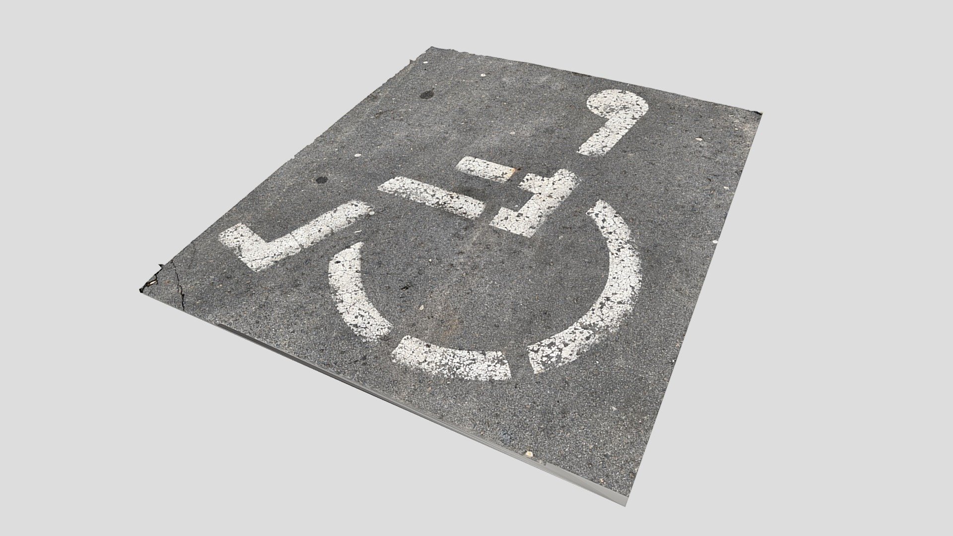 Limited Mobility Sign 01 - RAW Scan - Buy Royalty Free 3D model by ...