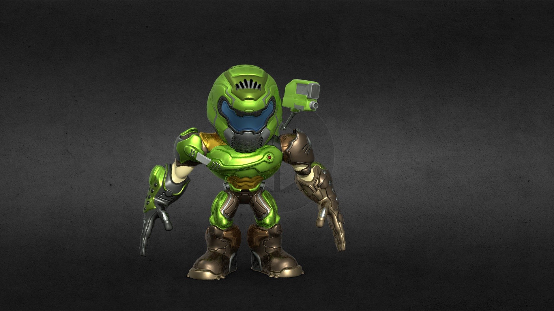 Doom Eternal - Doom Slayer Collectibles - 3D model by Uge Boogeh ...