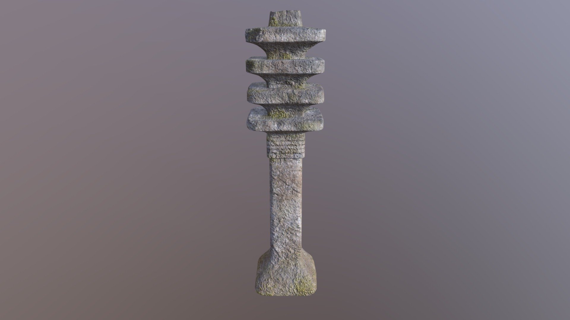 Old Mossy Pillar - 3D model by adzanic [facffbd] - Sketchfab