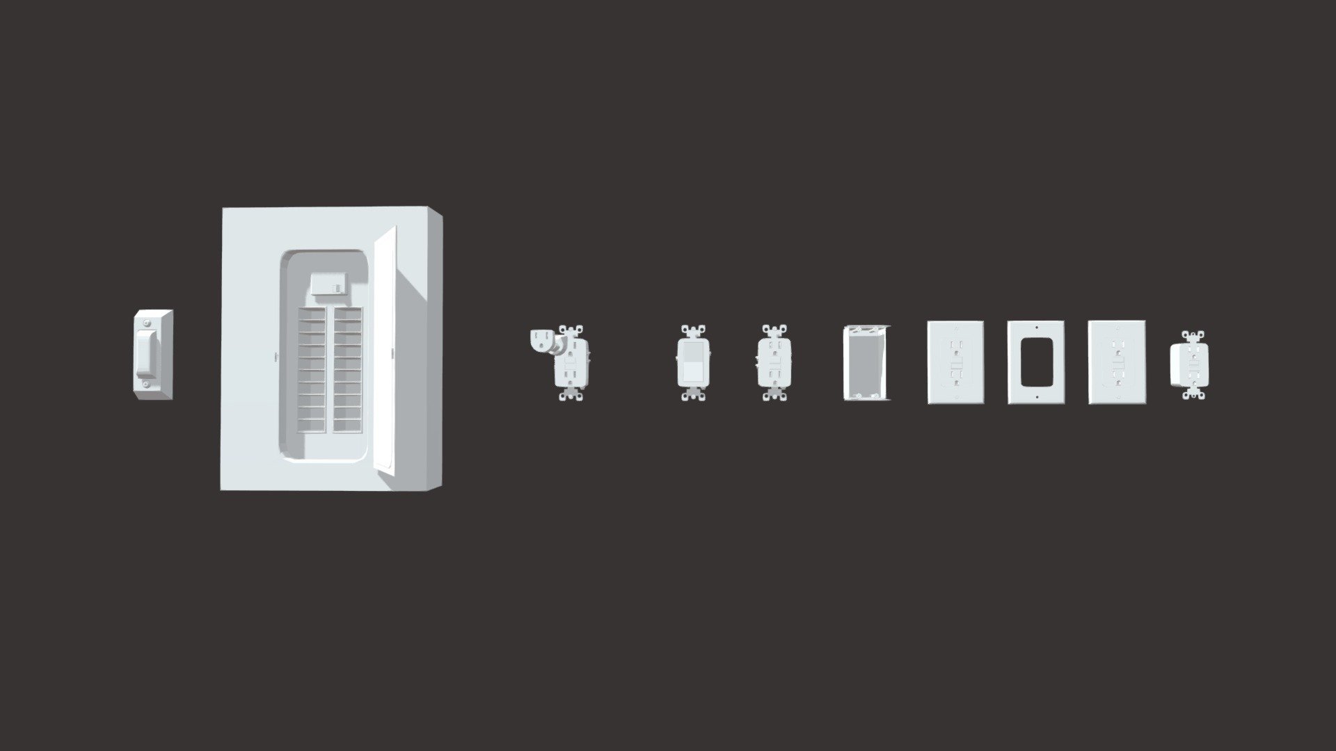 Electrical Things - Download Free 3D model by TheFailedArchitect ...