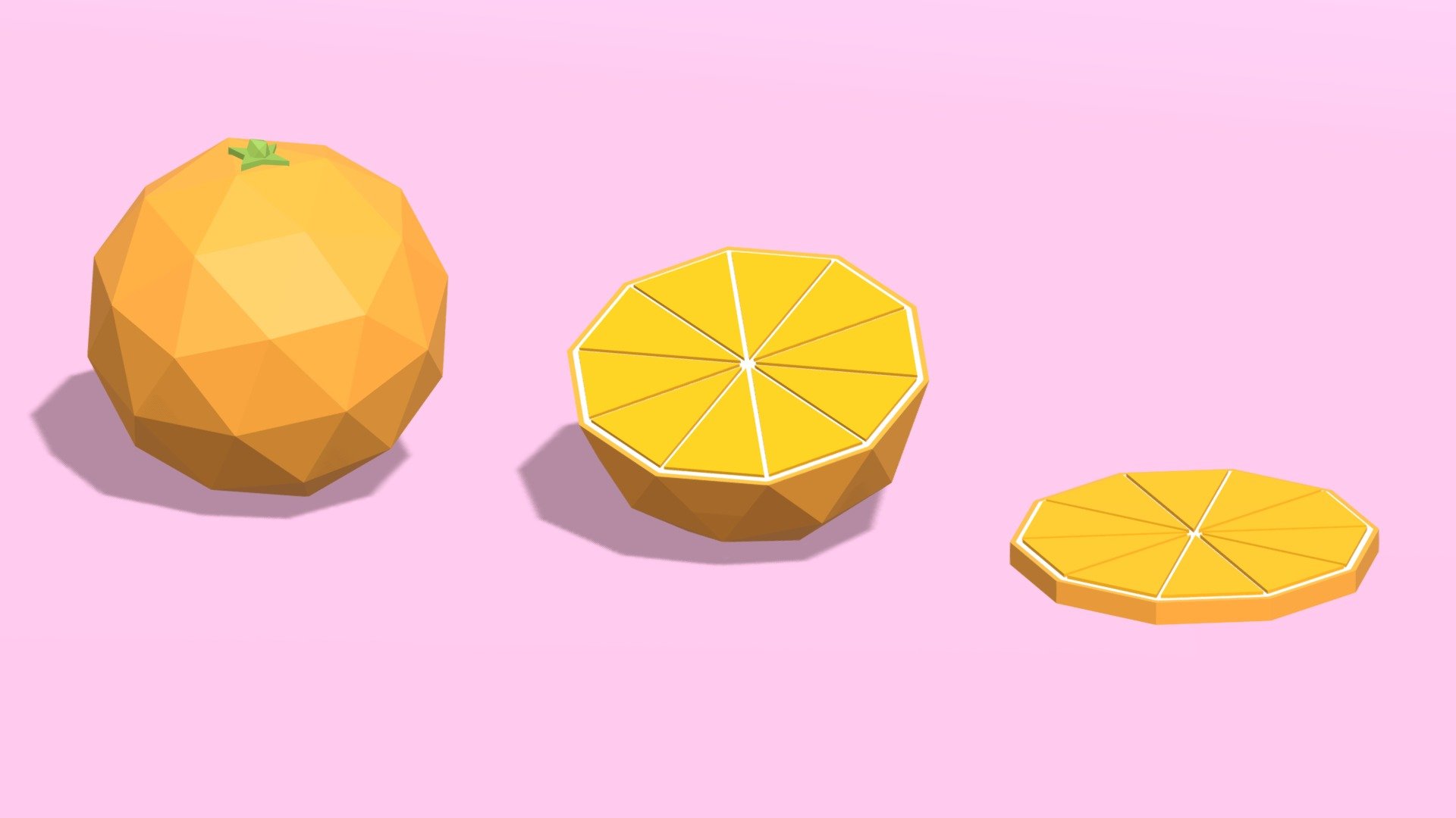Low Poly Cartoon Orange - Buy Royalty Free 3D model by Philip Storm ...