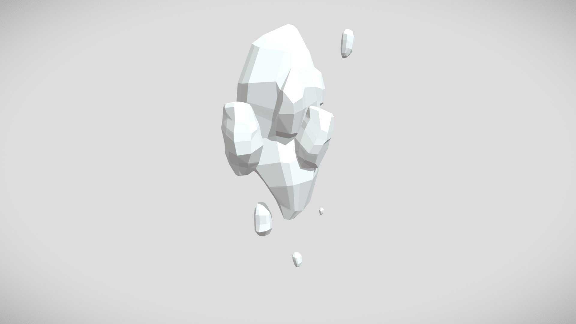 Lowpoly Floating Rock - Download Free 3D model by Lucas Coutinho ...