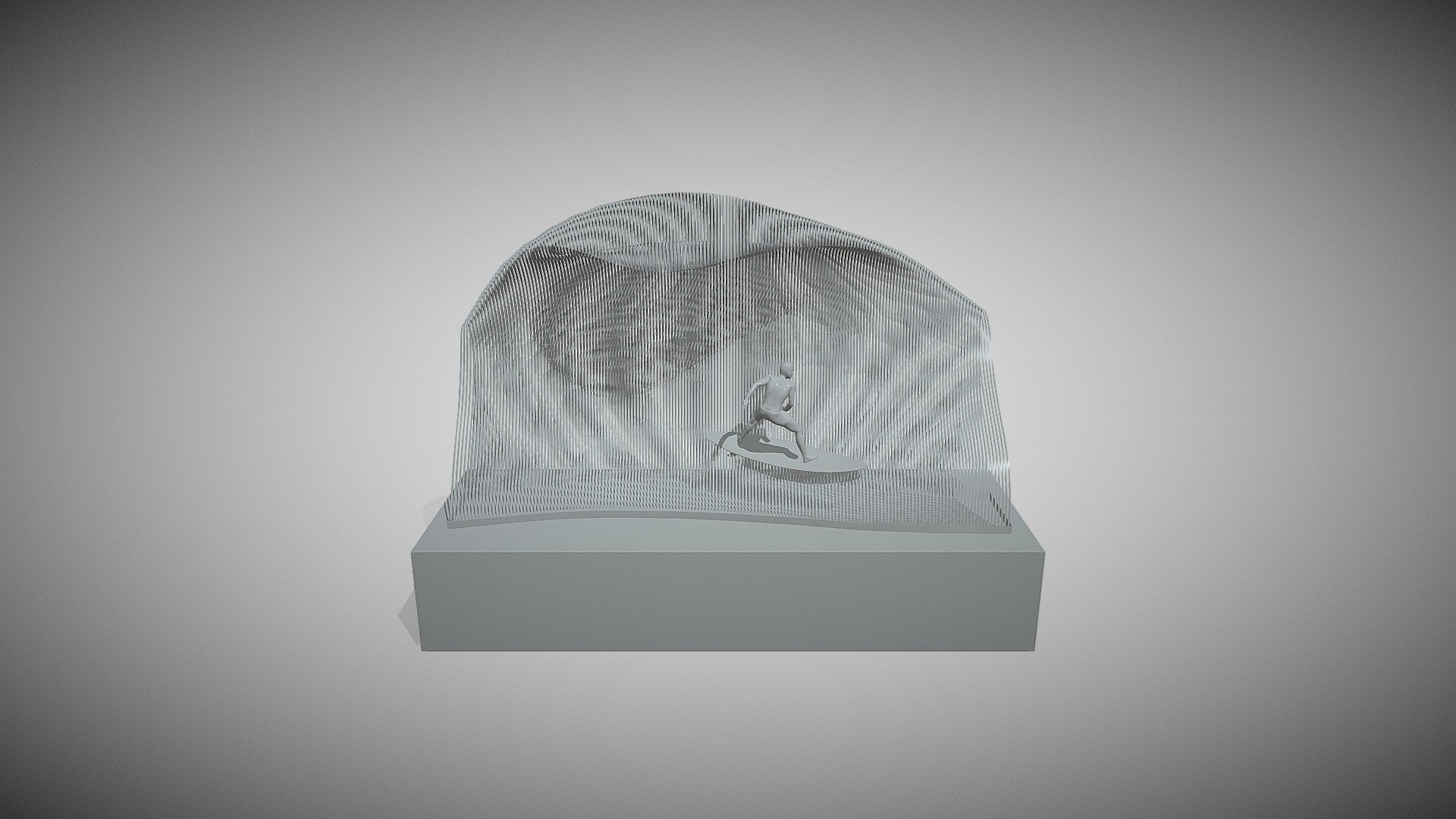 glass wave 75x130x40 - 3D model by ernestsvitins [fad8785] - Sketchfab