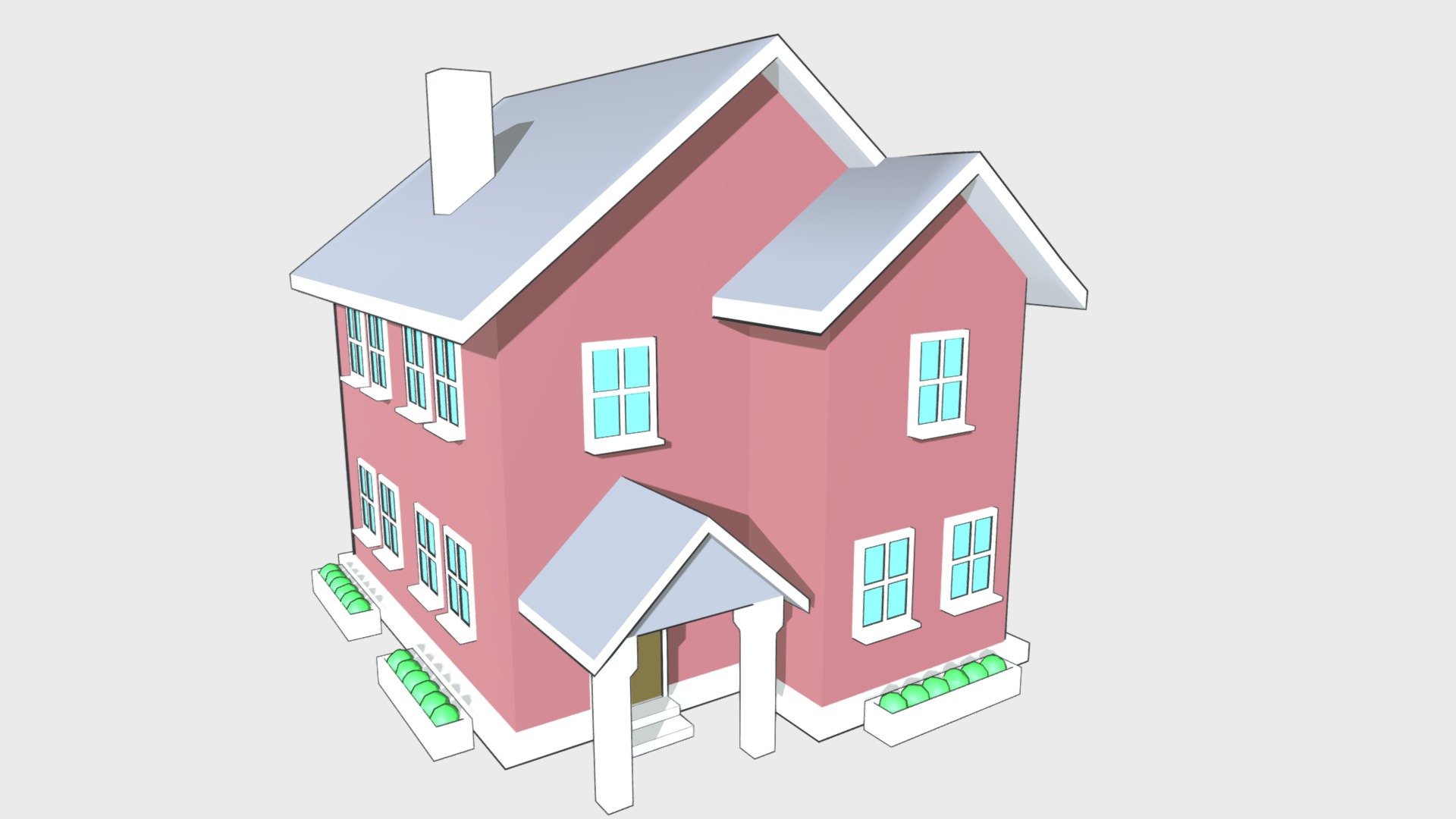 Low Poly House - 3D model by EndryckBarros [faddf83] - Sketchfab