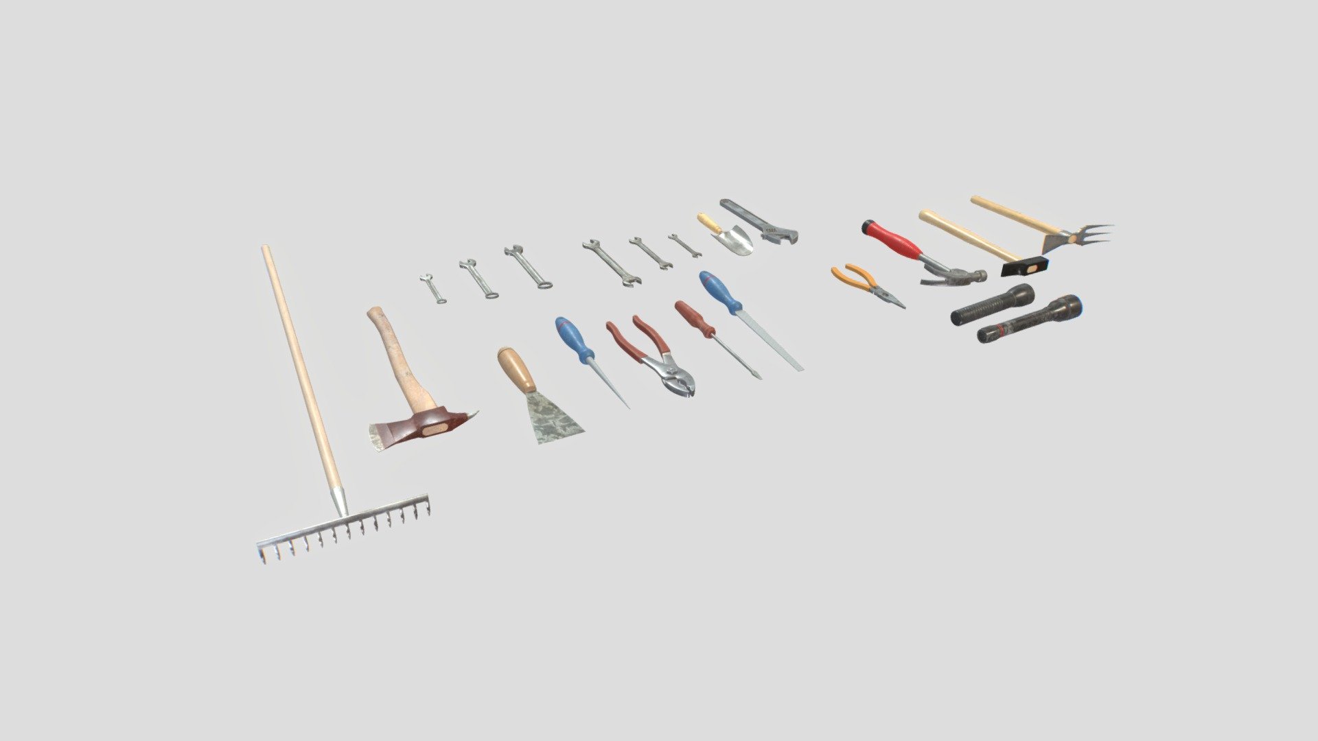 Tools Pack - Buy Royalty Free 3D model by 32cm [fade3c2] - Sketchfab Store