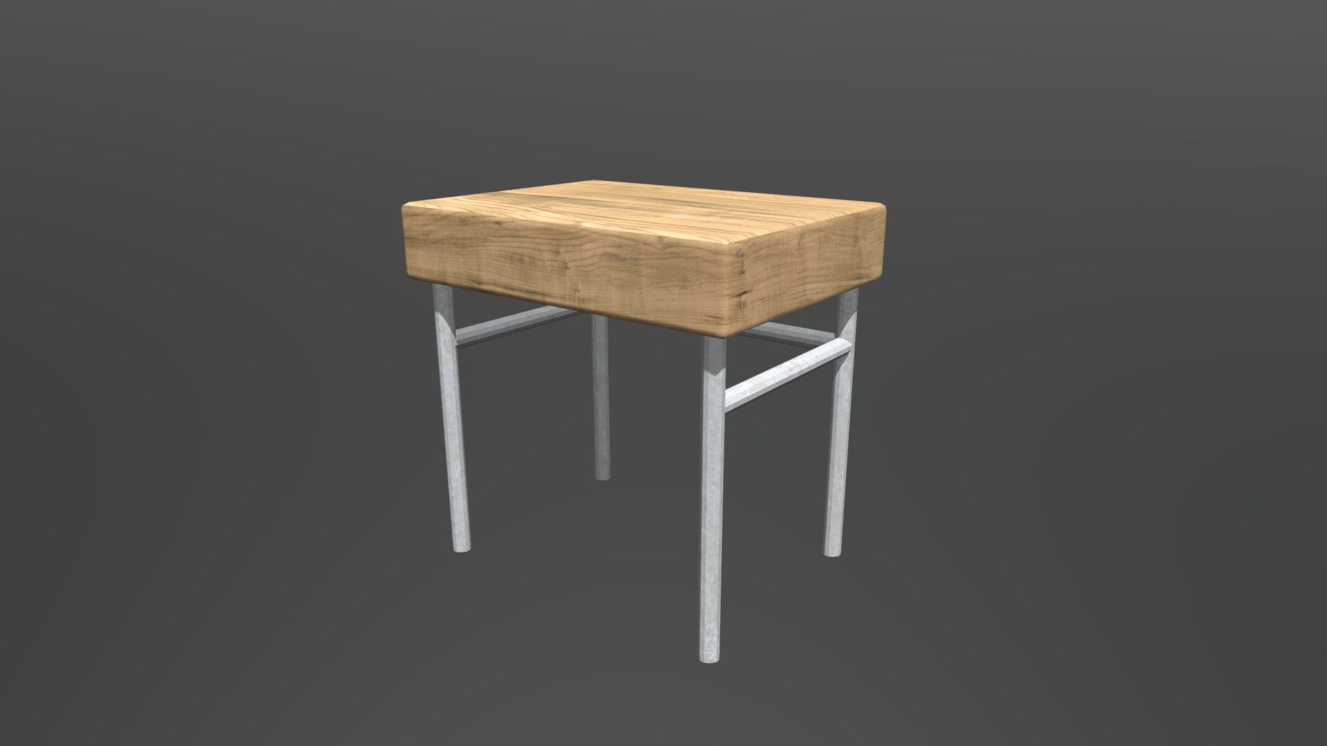 Student Desk - 3D model by Jessica R. Balfe (@jessicarbalfe) [fade5a5 ...