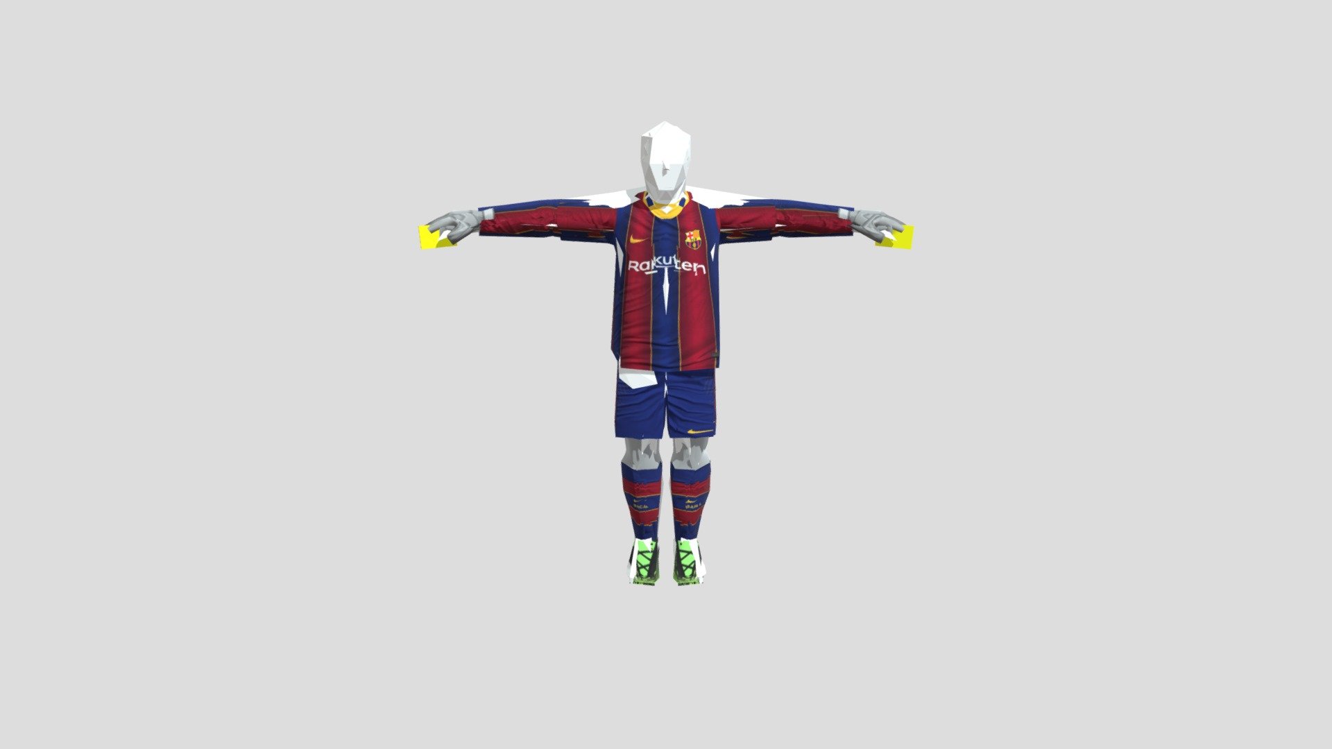 MESSI (3D MODEL) - Download Free 3D model by NeyPSG [fae1243] - Sketchfab