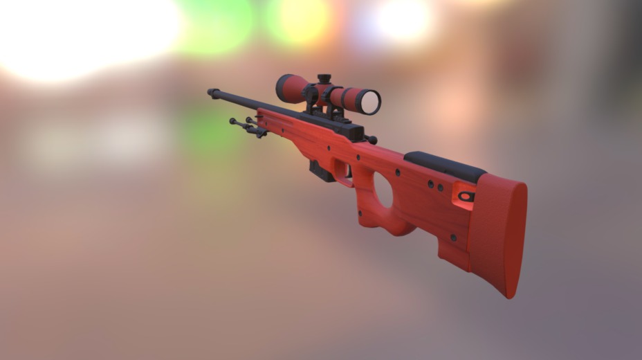AWP | Red Wood - 3D model by fantazy91 [fae3c4f] - Sketchfab
