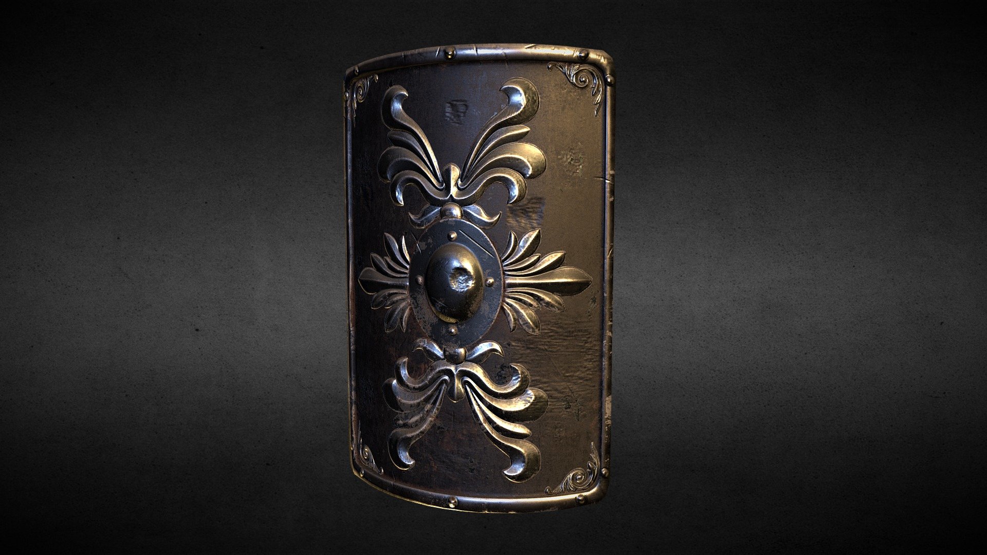 Roman Shield - 3D model by PsyFax [fae5a9a] - Sketchfab