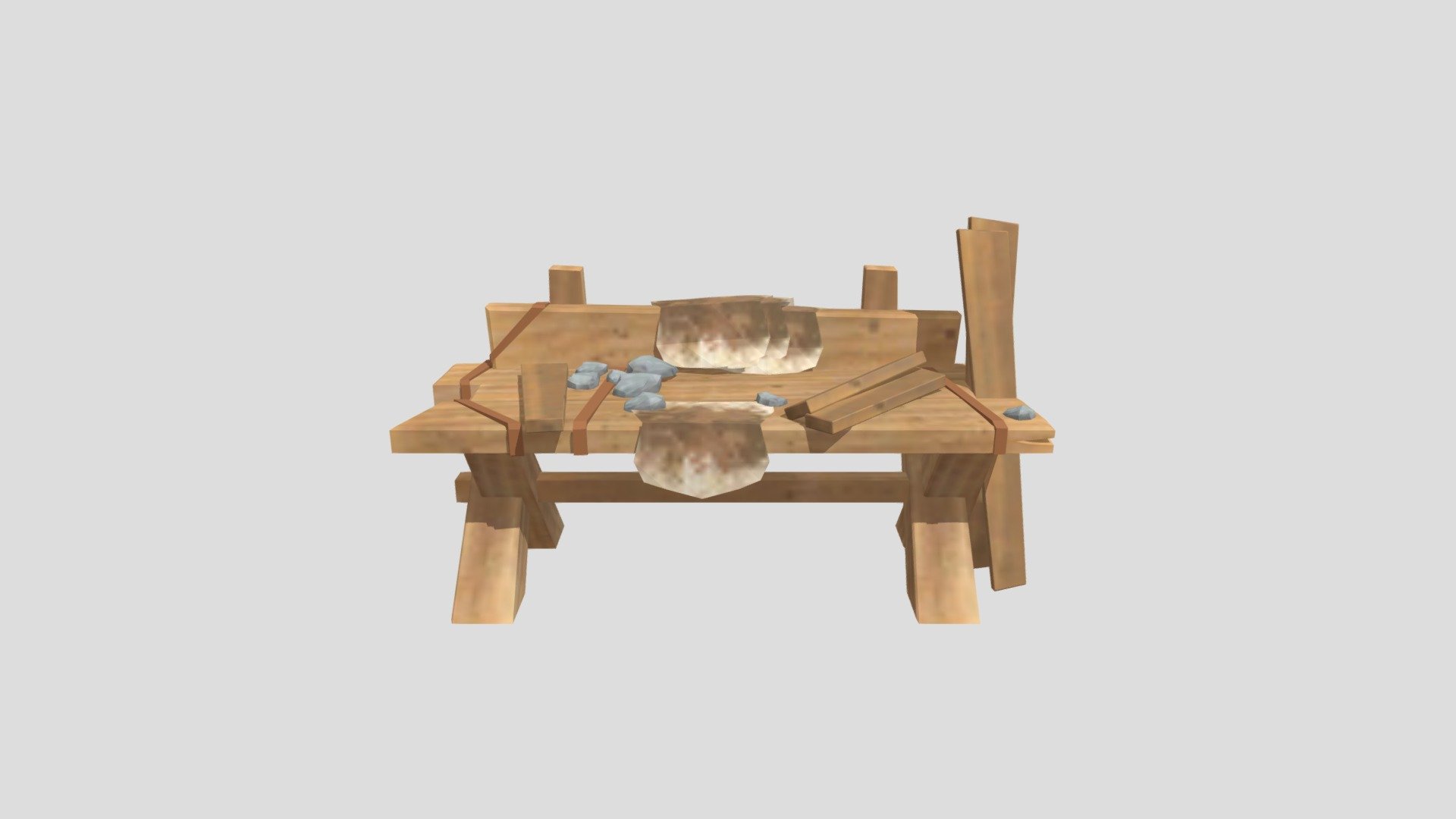 Valheim Workbench - Download Free 3D model by parrisu [fae6069] - Sketchfab