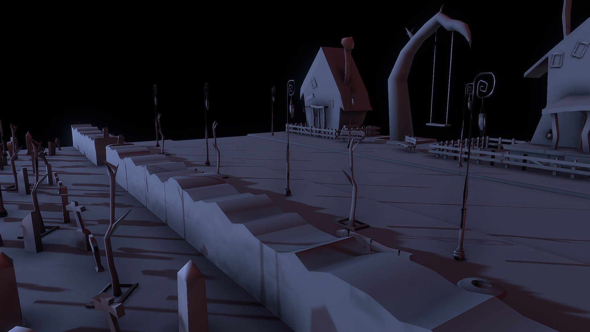 Tim Burton Street - Download Free 3D model by Eduardo González Pérez ...