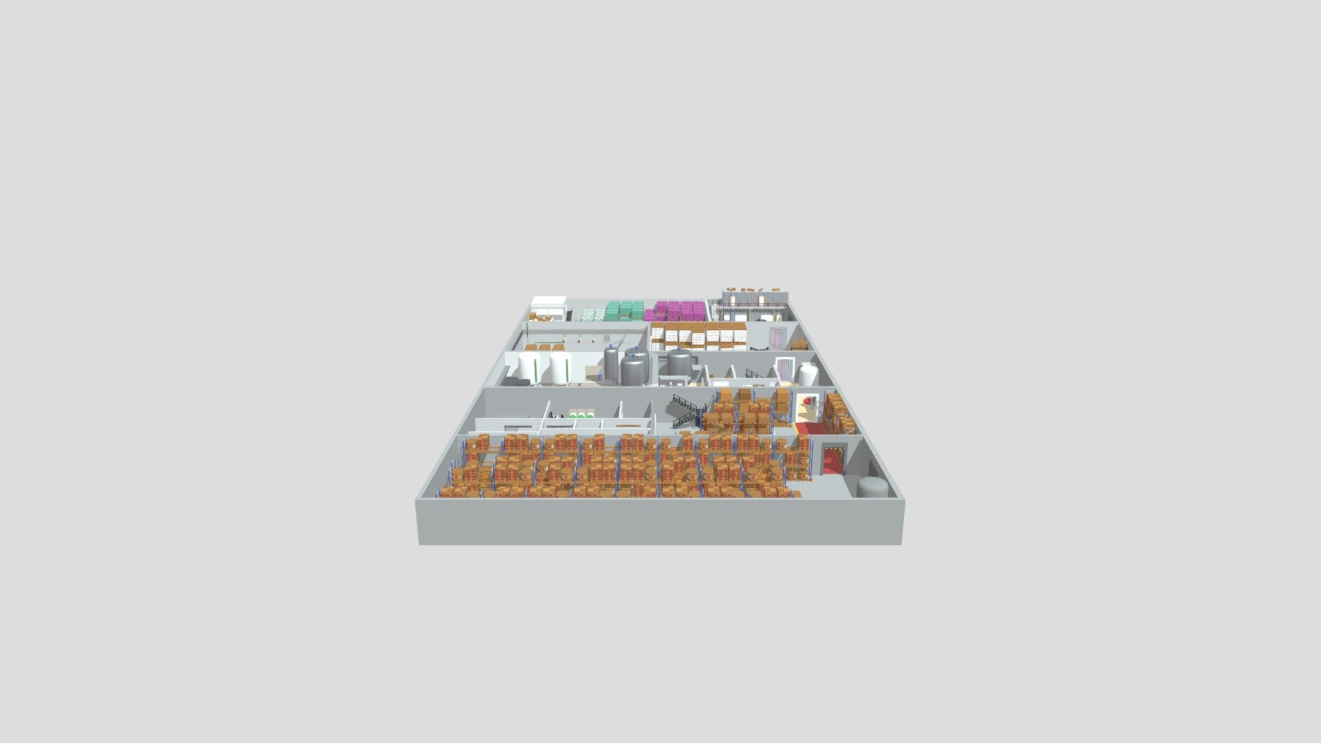 Low Poly Factory - 3D model by Puigpii [faea147] - Sketchfab