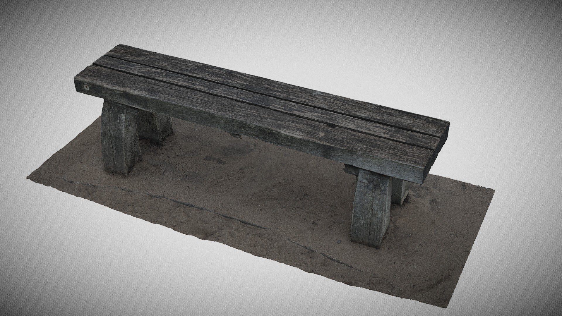 Bench - Download Free 3D model by Iulian_Praz [faef410] - Sketchfab