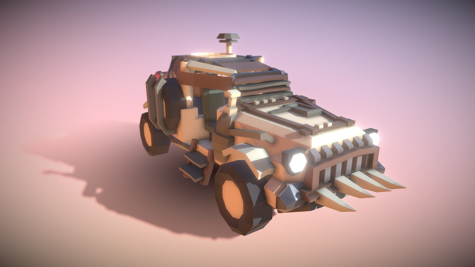 Wasteland Car - 3D model by aussie800 [faef6c6] - Sketchfab