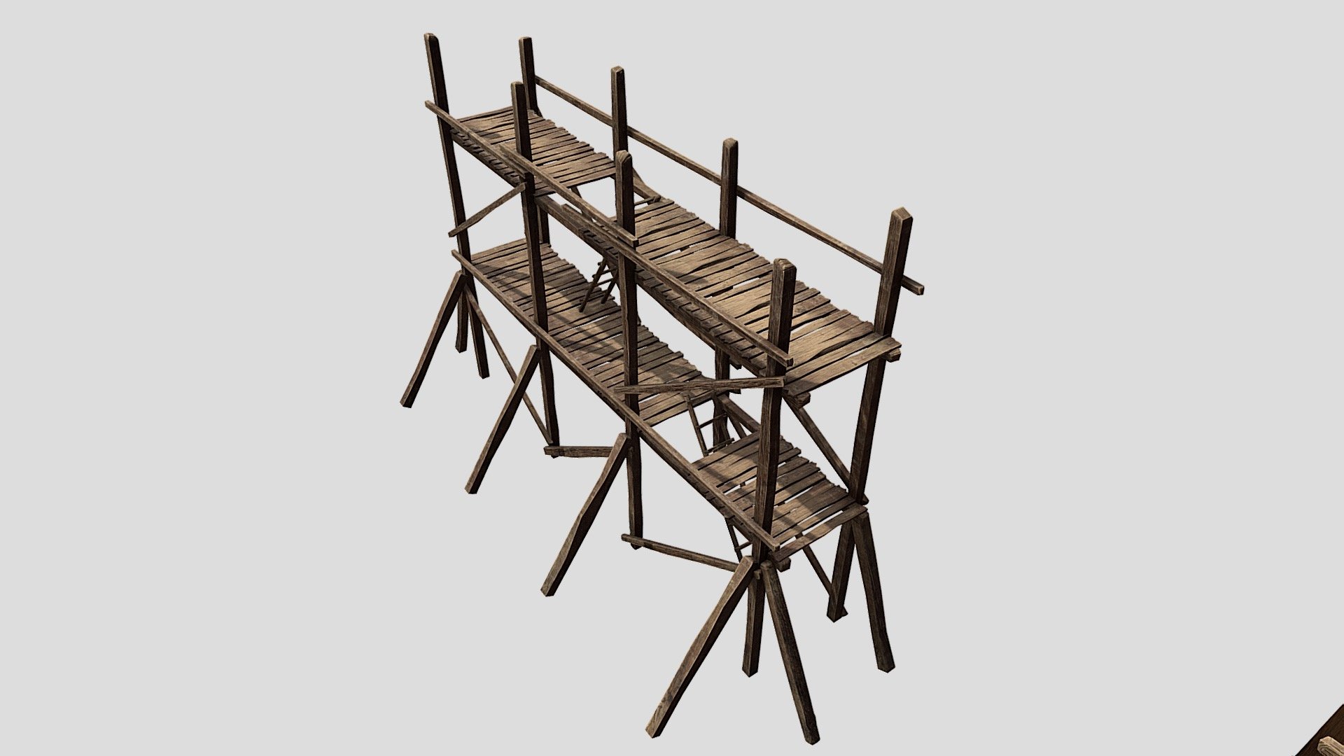 Medieval Wooden Scaffolding - Buy Royalty Free 3D model by Desertsage ...