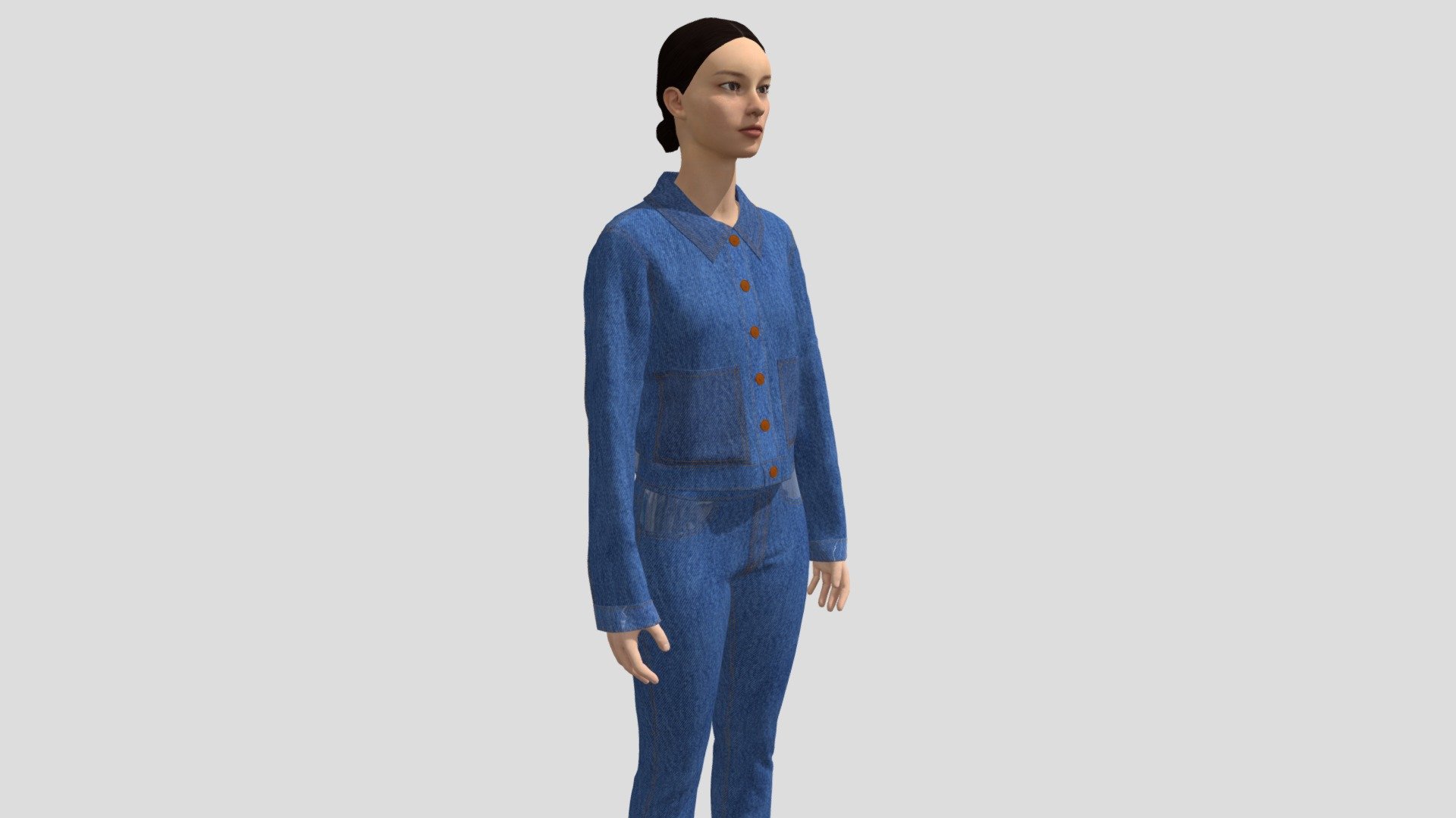 Blue Denim - 3D model by Tcacenco23_ [faf054f] - Sketchfab