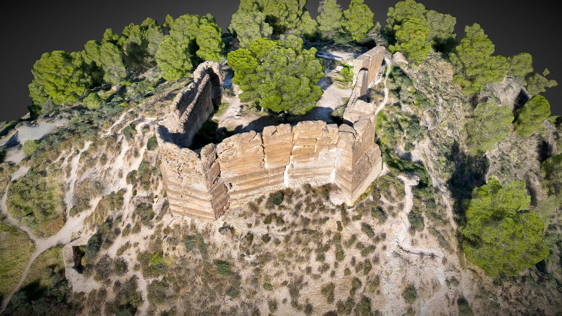 Castillo Arabe de Santa Catalina - Download Free 3D model by wlab ...