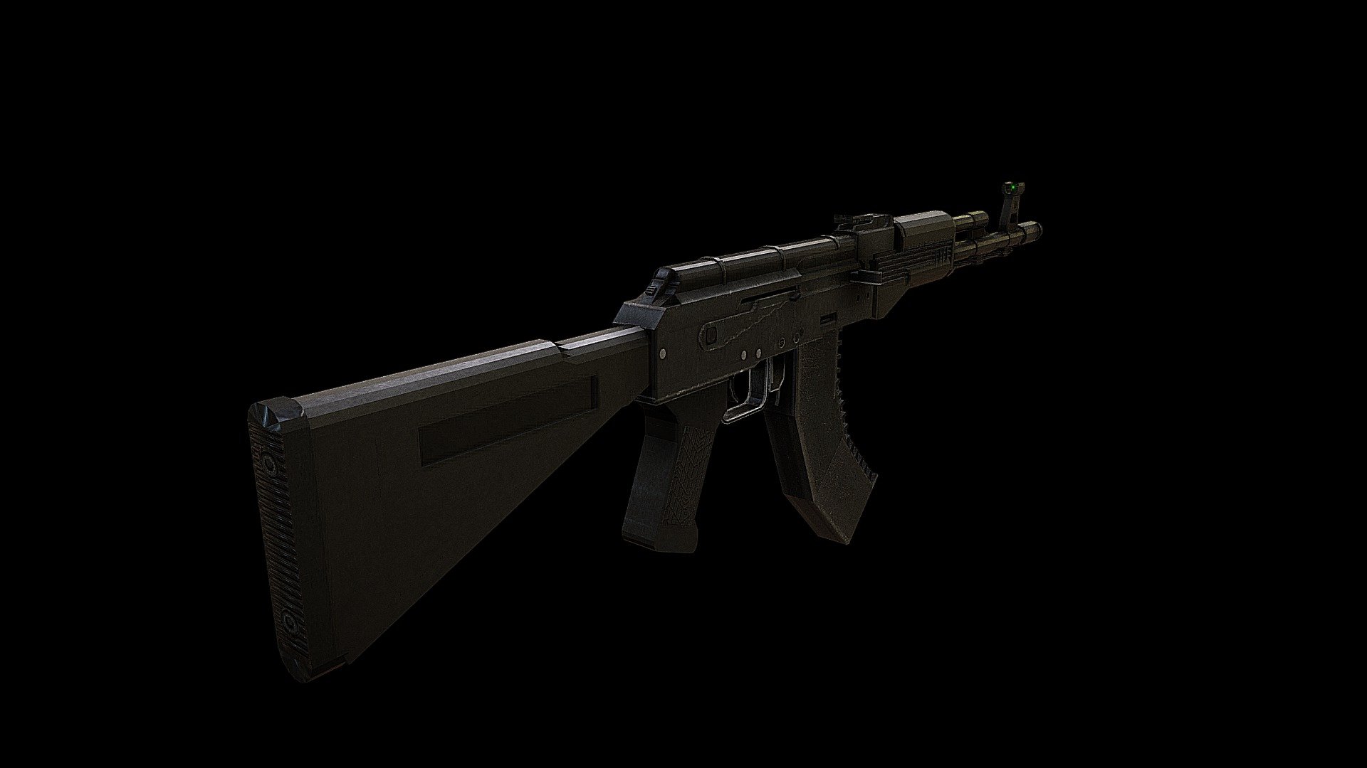 AK74M (Low-poly for Minecraft) - 3D model by QuartekStudio [faf26a4 ...