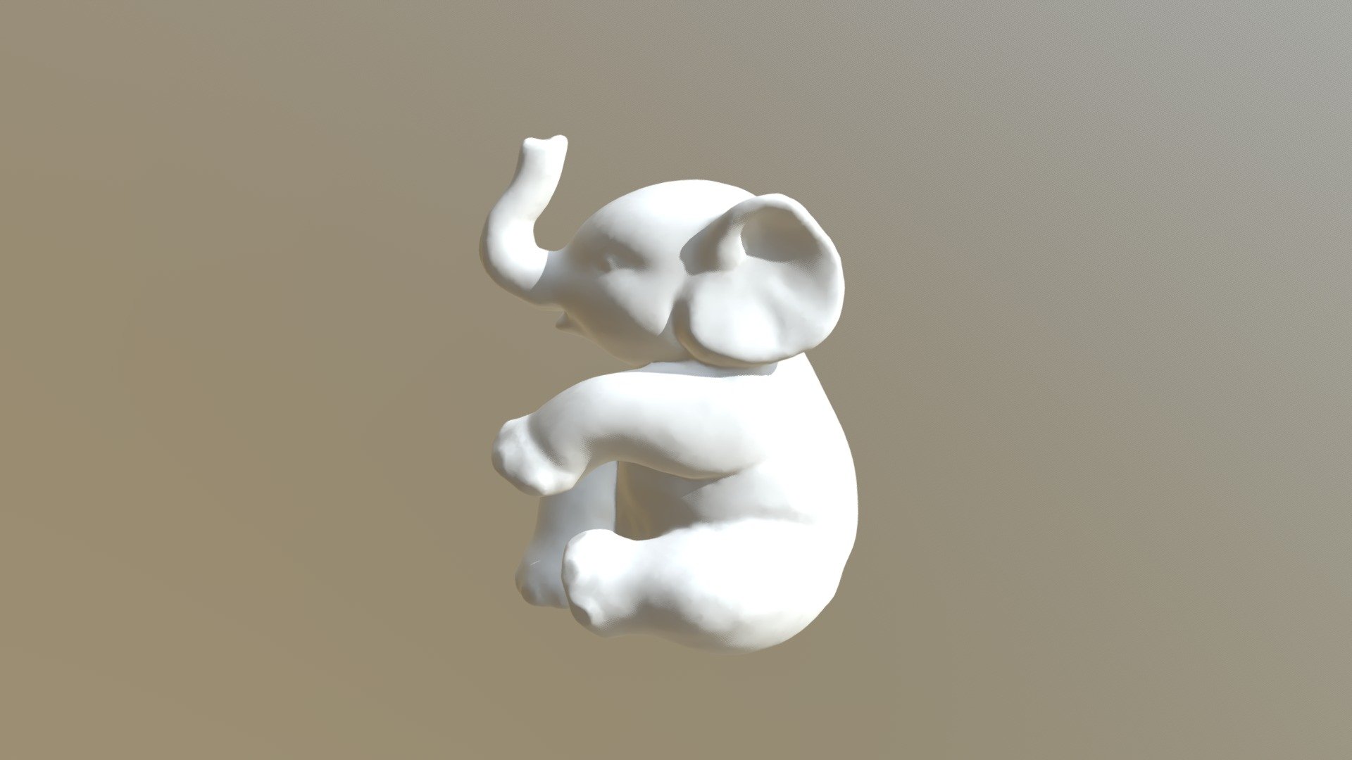 Sitting Elephant - 3D model by bstem2018 [faf3ddf] - Sketchfab