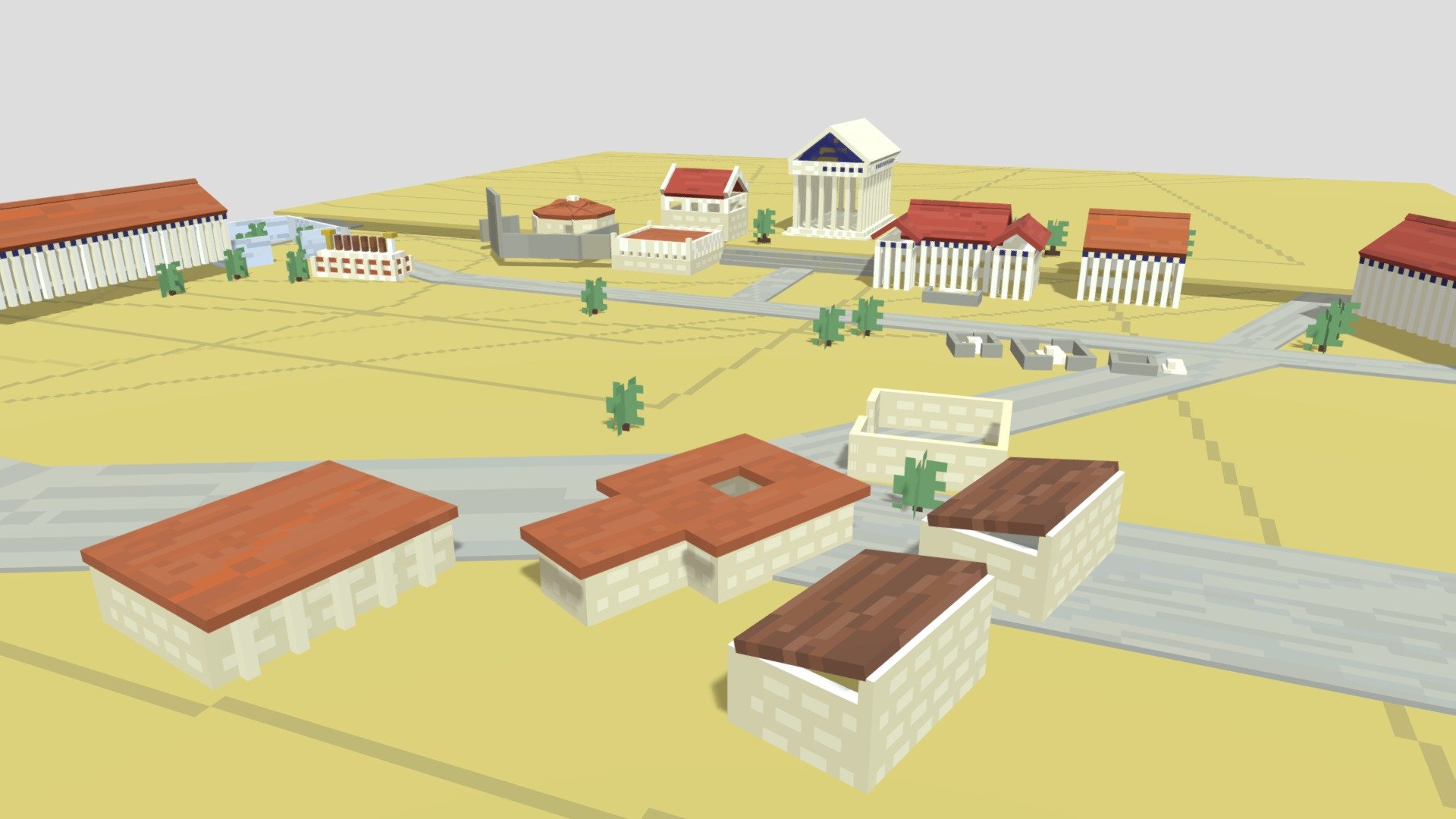 Ancient Athens Agora - Download Free 3D model by ggblockster [faf5153 ...