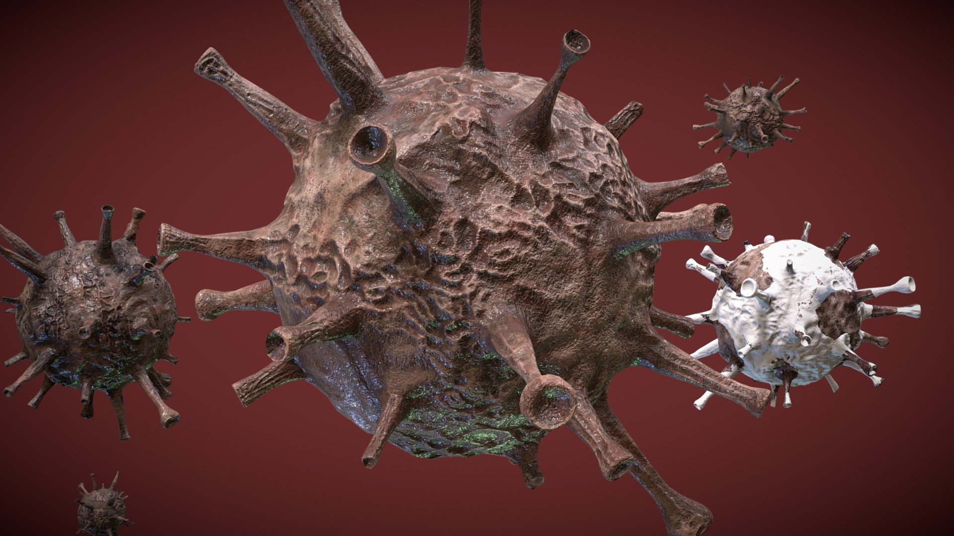 Simple Virus Concepts - Download Free 3D model by Mad_Lobster_Workshop ...
